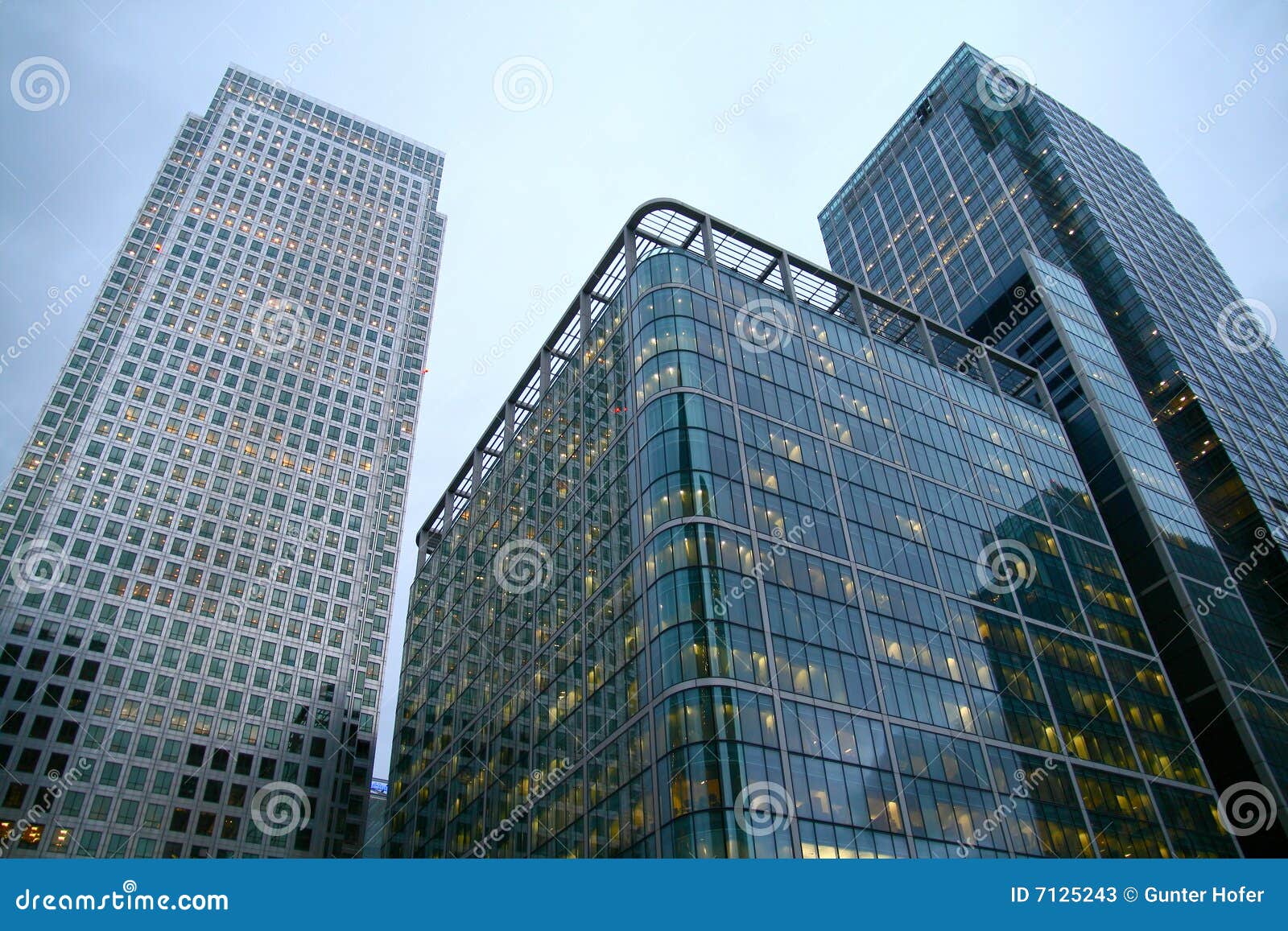 Tall office buildings stock image. Image of morning, steel - 7125243
