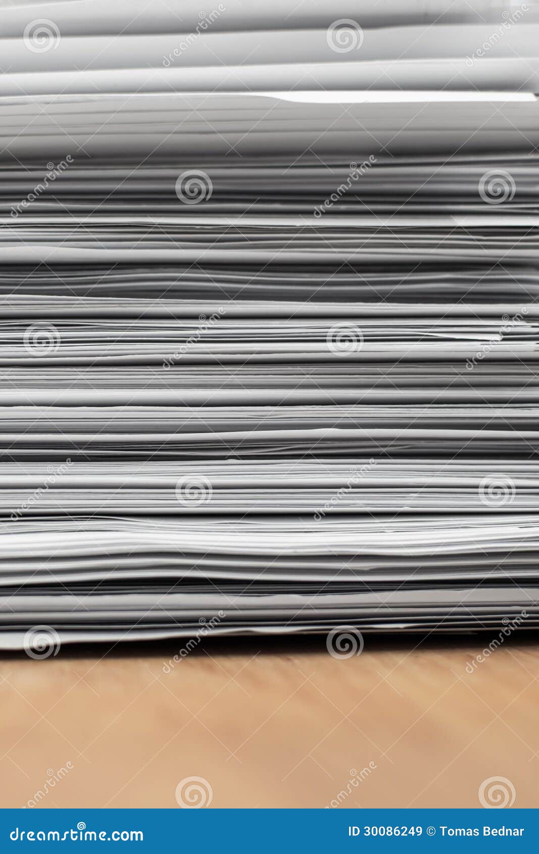 Pile of Paper stock image. Image of stack, tall, business - 30086249
