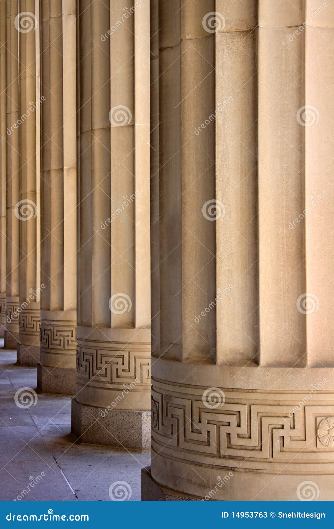 Tall pillars stock image. Image of design, building, monument - 14953763