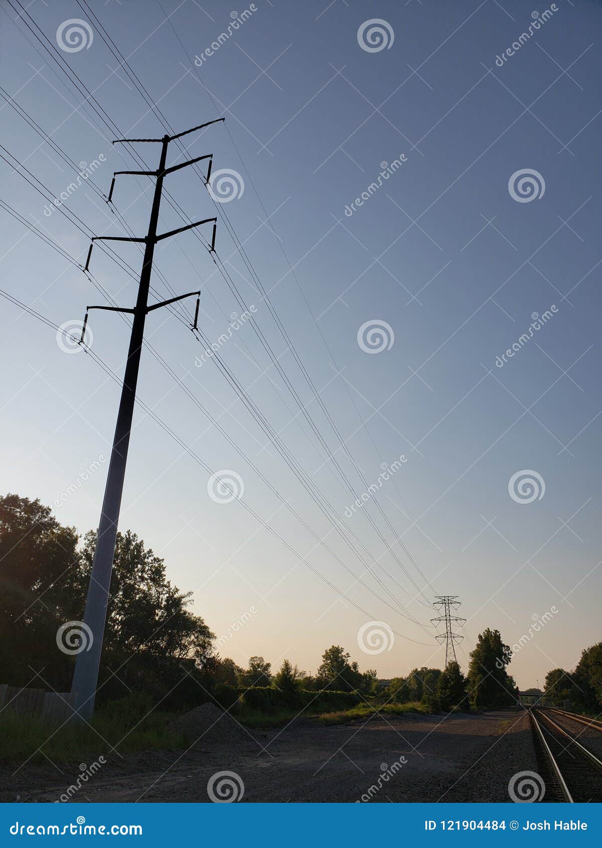 Tall poles stock photo. Image of power, huge, poles - 121904484