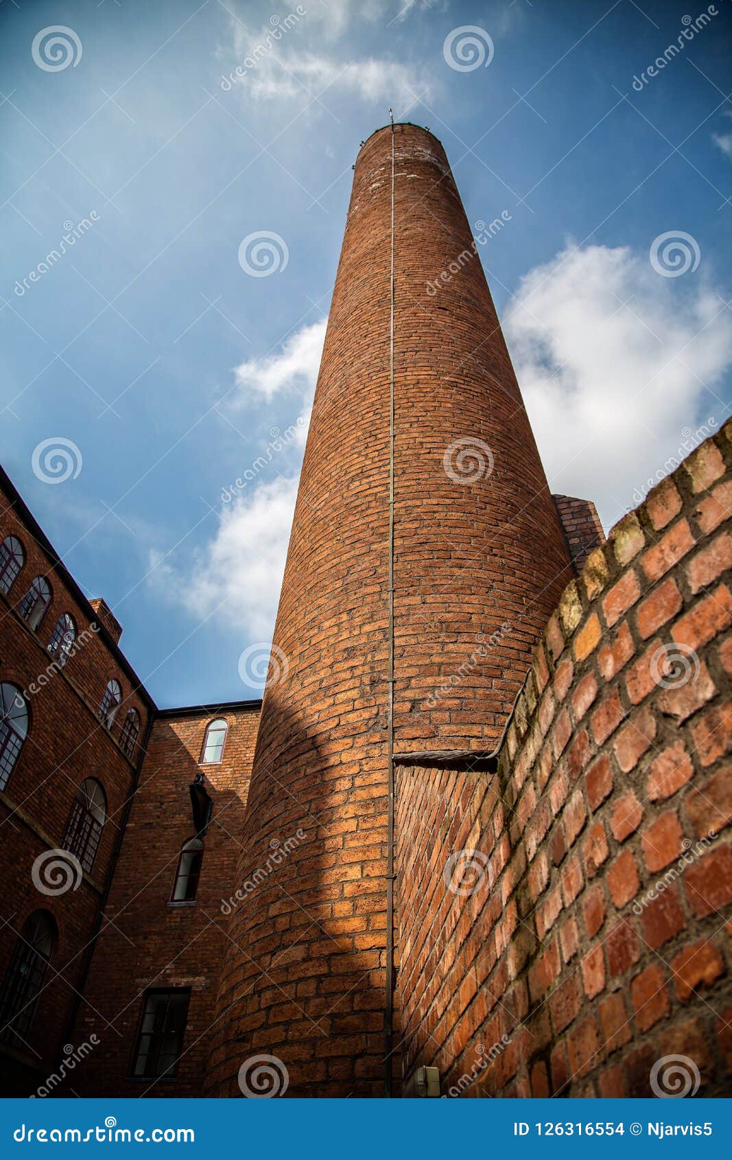 Tall red brick chimney stock photo. Image of icon, architecture - 126316554