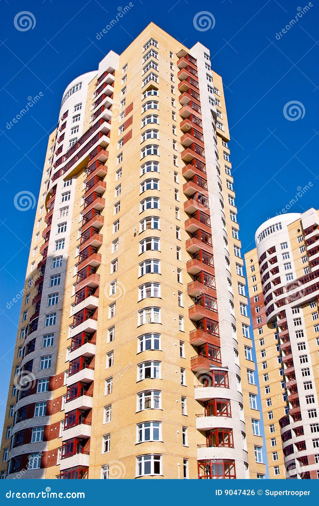 Tall residential building stock photo. Image of business - 9047426