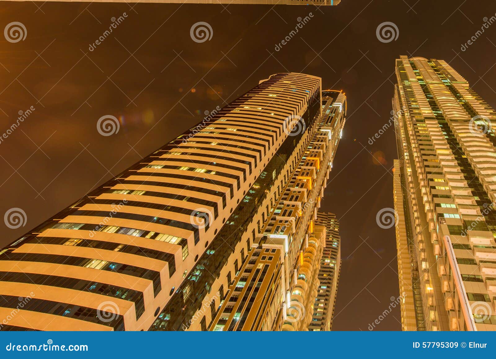 Tall Residential Buildings in Dubai Stock Image - Image of landscape ...