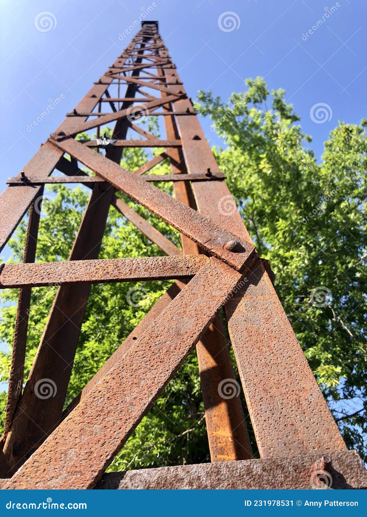 To the sky stock image. Image of tall, rusted, metal - 231978531