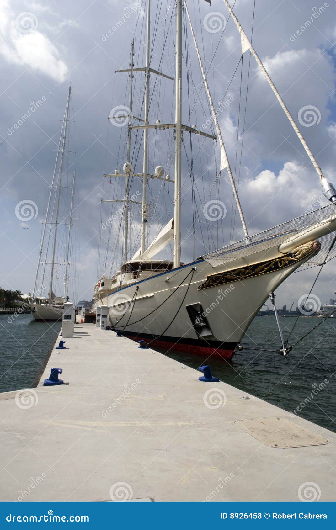 Tall Sail Boat stock photo. Image of ship, nautical, harbor - 8926458