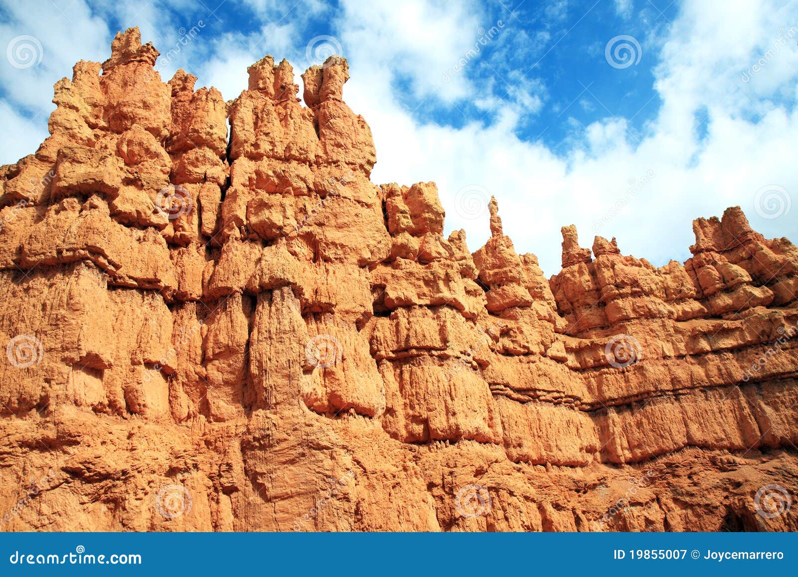 Tall Sandstone Spires stock image. Image of blue, colorful - 19855007