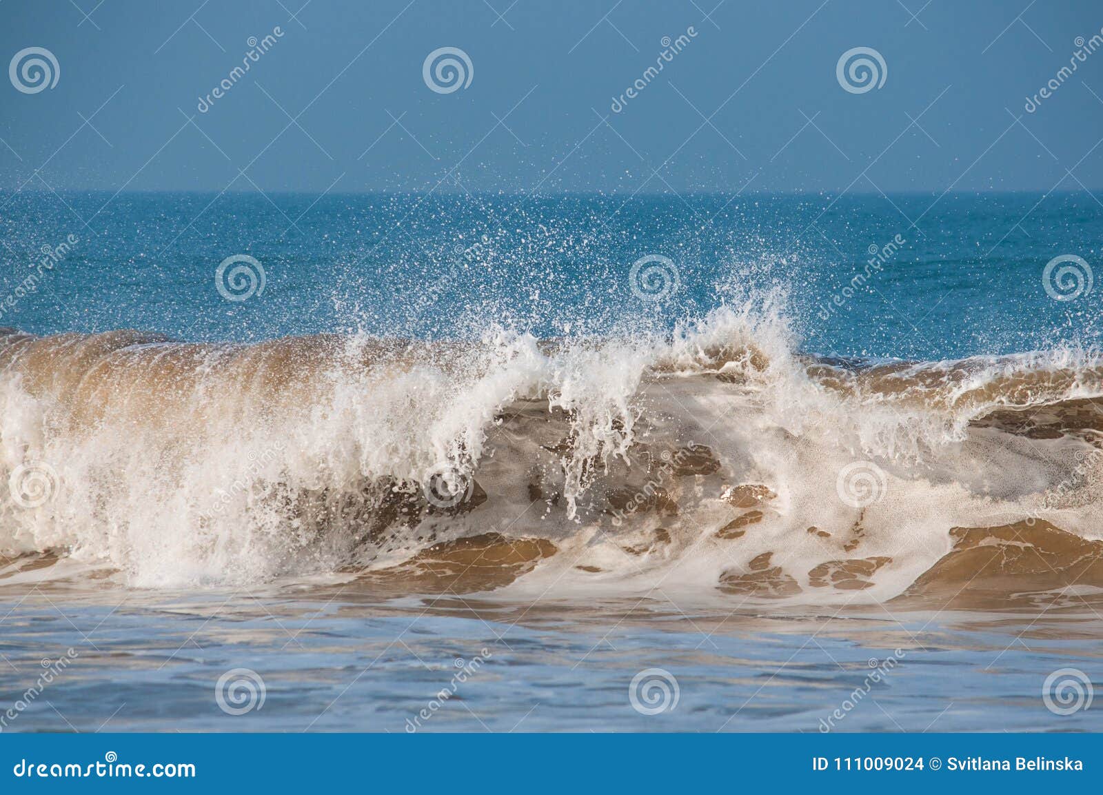 Tall Wave on the Surface of the Ocean Stock Photo - Image of aqua ...
