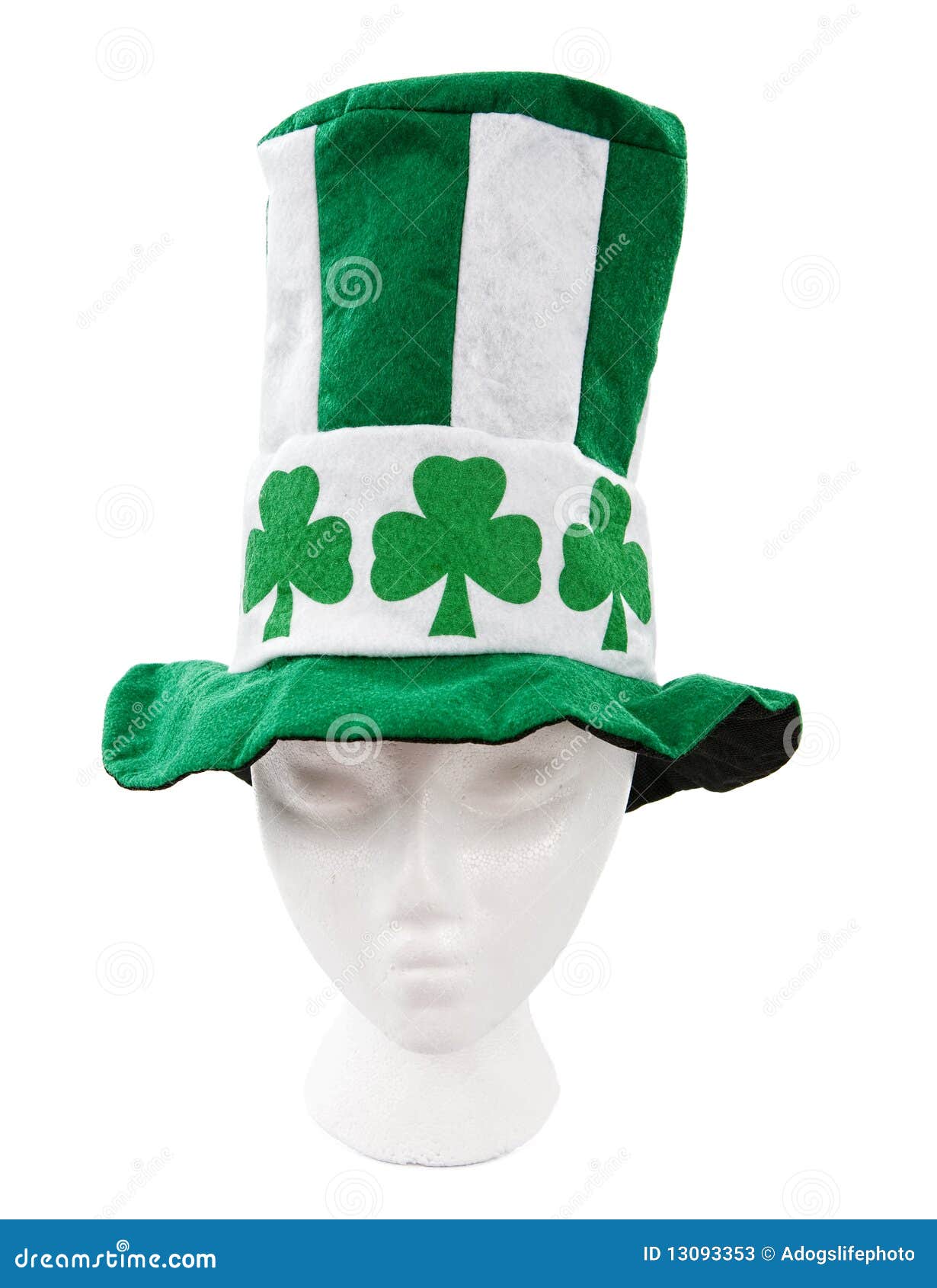 Tall Shamrock Hat with Clipping Path Stock Image - Image of isolated ...