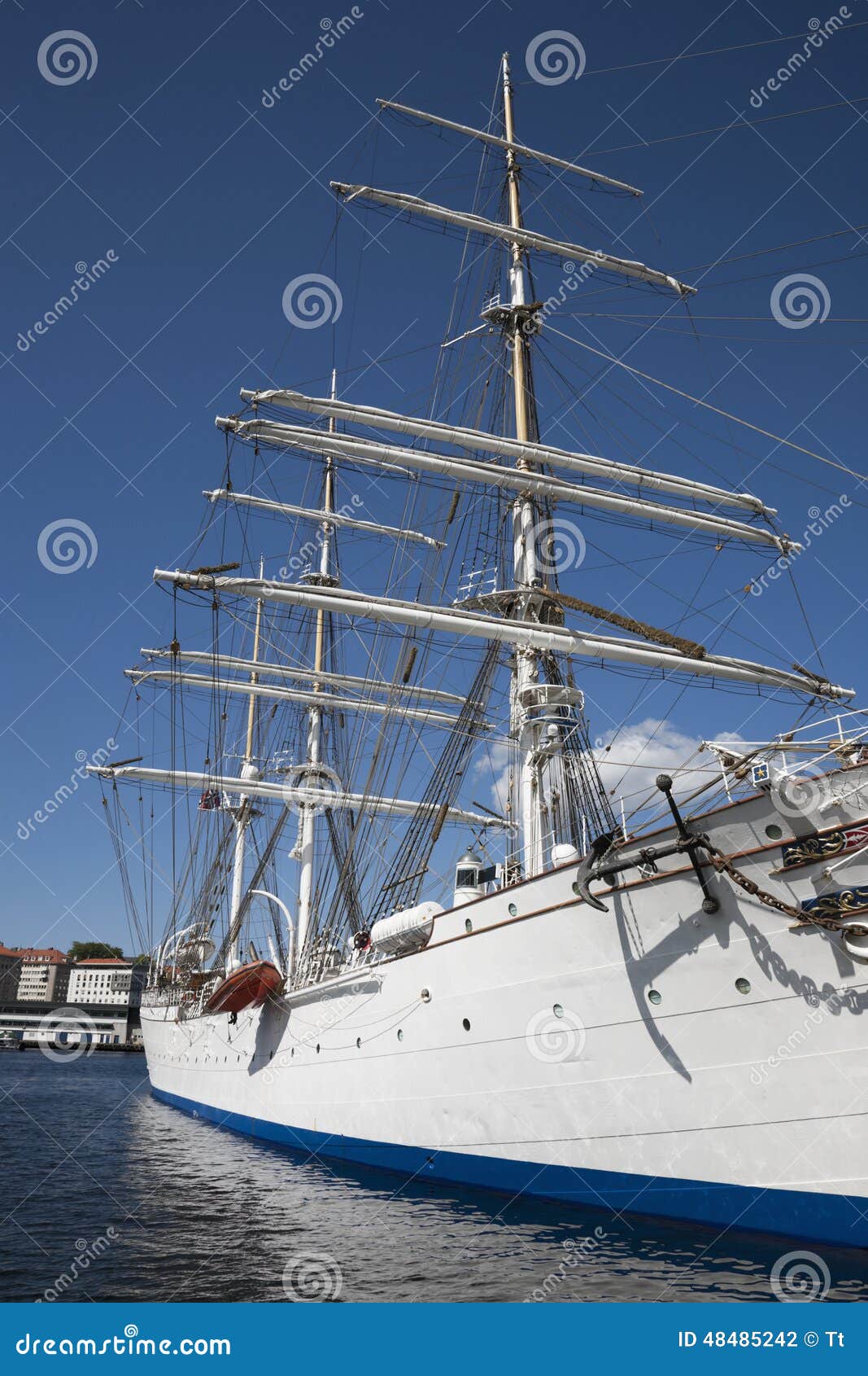Tall ship barque stock photo. Image of masts, clear, transport - 48485242