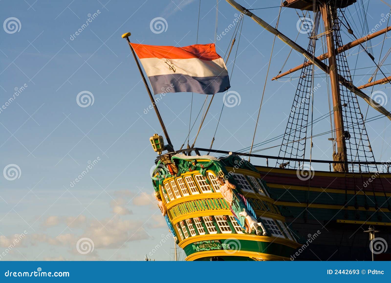 Tall Ship in dock stock image. Image of tall, rear, netherlands - 2442693