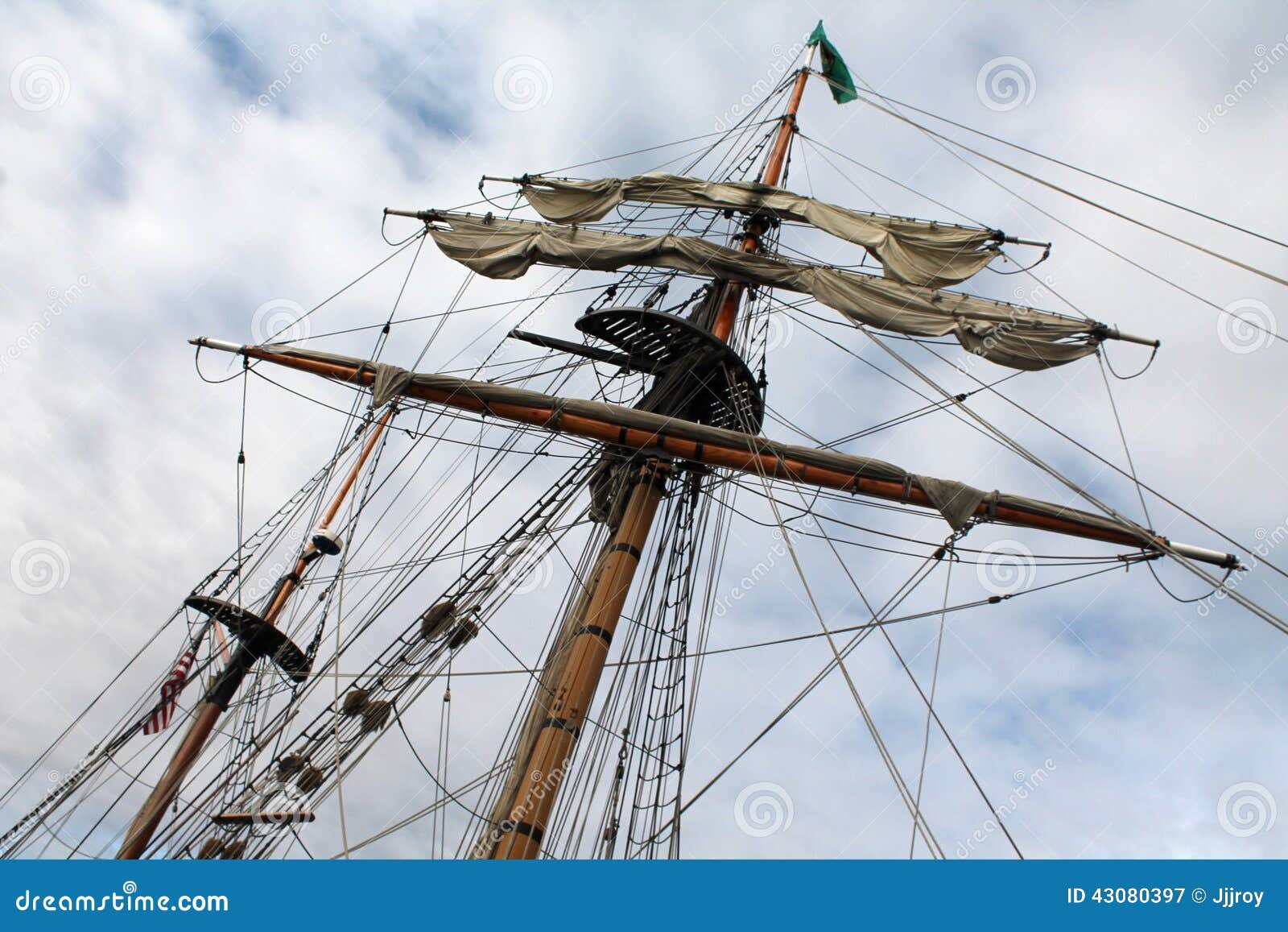 Tall ship mast and rigging stock image. Image of ship - 43080397