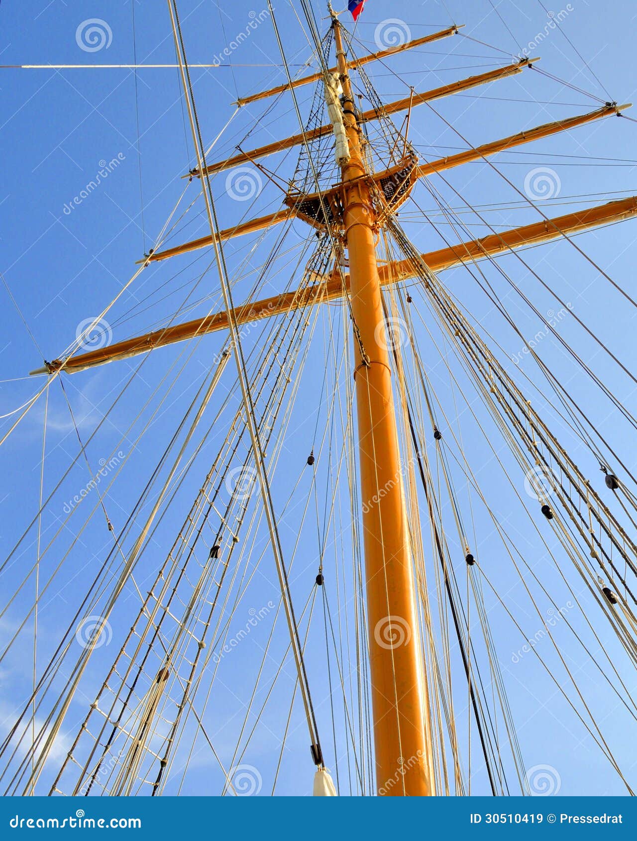 Tall Ship Mast stock image. Image of rigging, sail, ship - 30510419