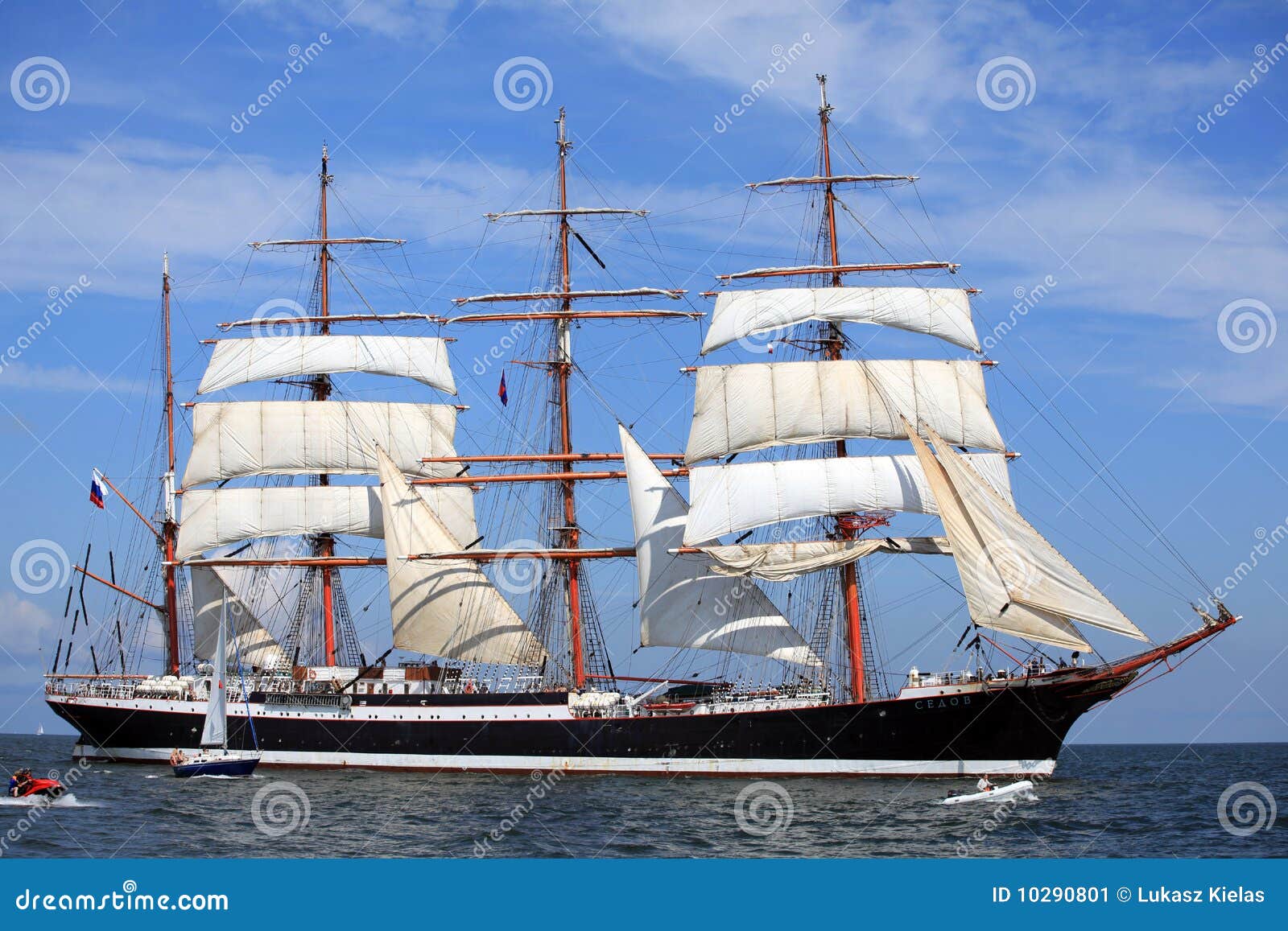 Tall Ship Races 2009 - STS Sedov Editorial Photo - Image of wave, ship ...
