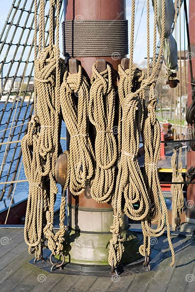 Tall Ship Rigging stock image. Image of details, ropes - 2442829