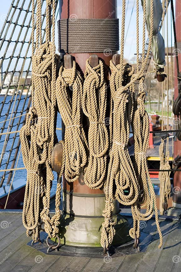 Tall Ship Rigging stock image. Image of details, ropes - 2442829