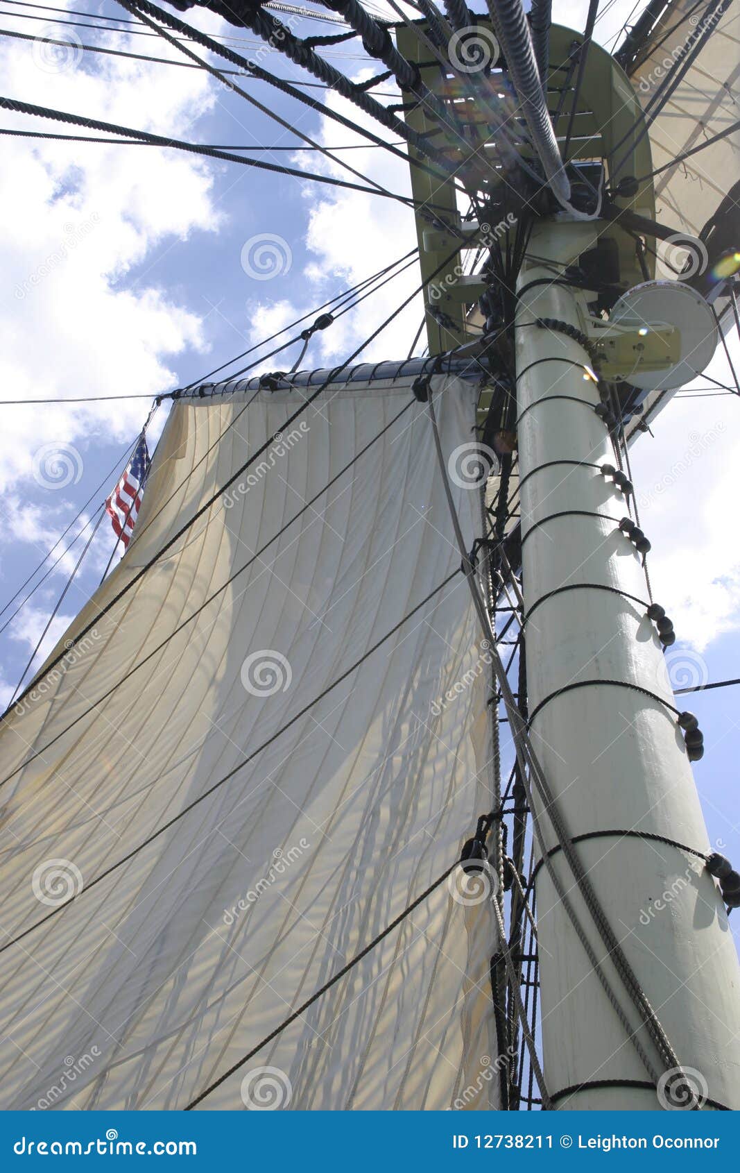 Tall Ship Rigging & Sails Stock Image - Image of rope, ocean: 12738211