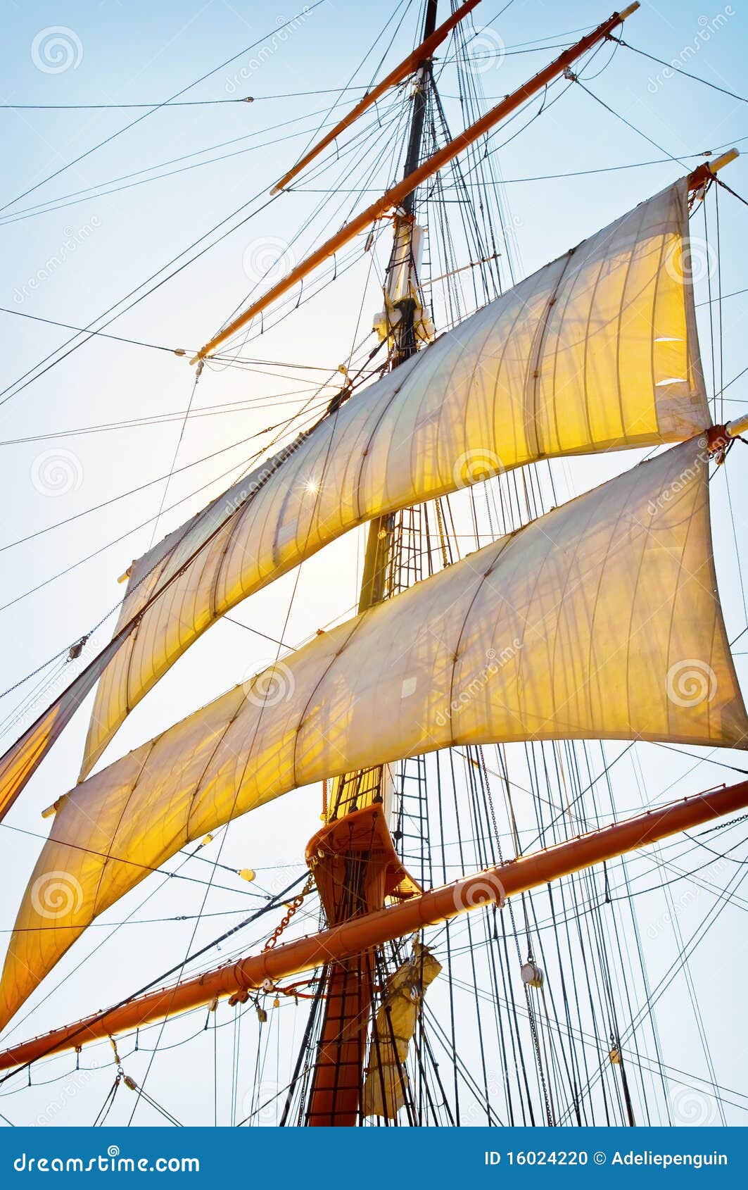 Tall Ship Sails stock photo. Image of america, cruise - 16024220