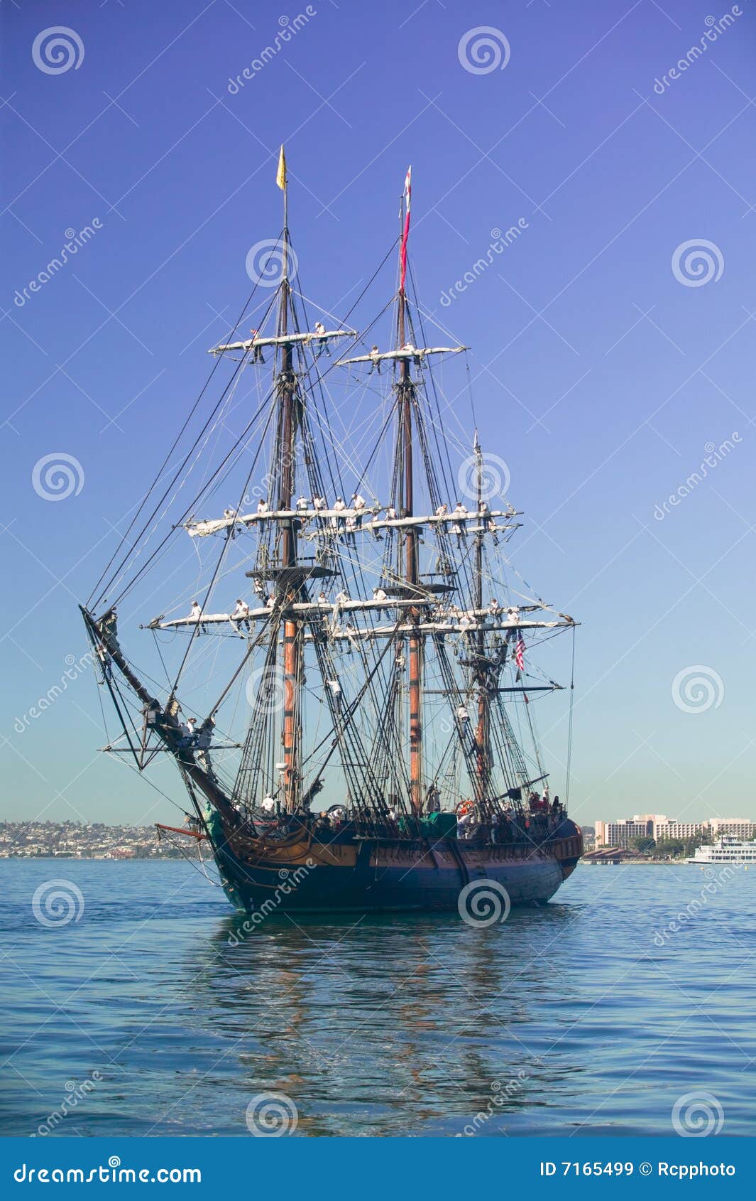 Tall Ship under Sail stock image. Image of sailing, direction - 7165499