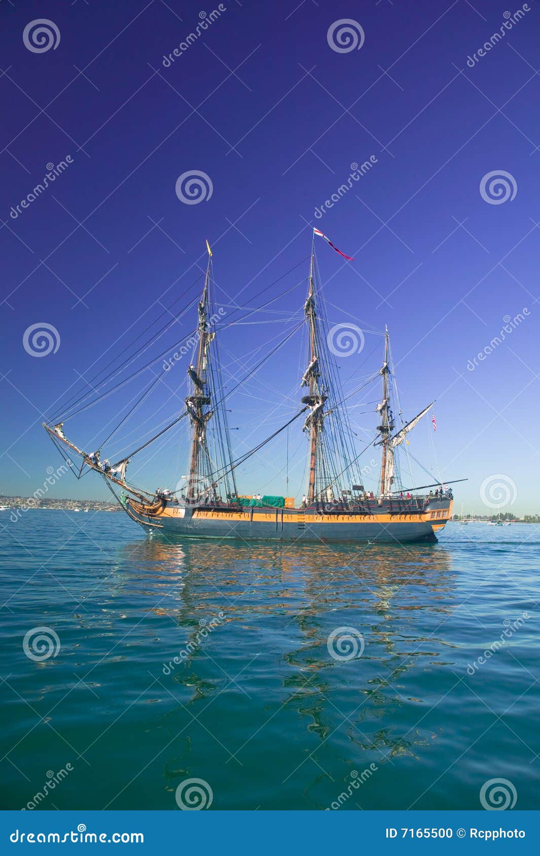 Tall Ship under Sail stock photo. Image of commander, sailboat - 7165500