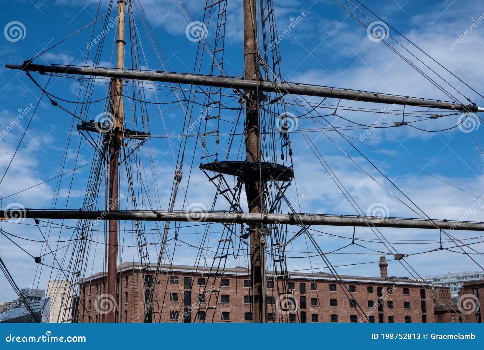 Rigging And Masts Of A Clipper At The Former Shipyard `Willemsoord` In ...