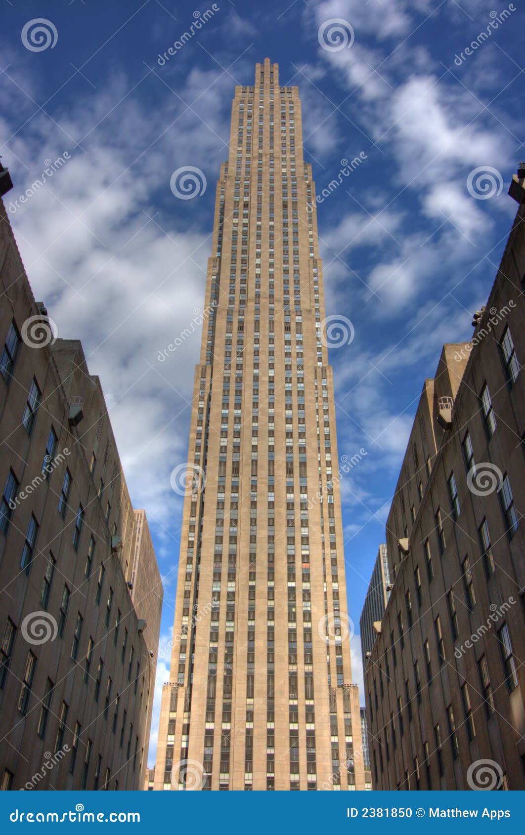 Tall Skyscraper with Blue Sky Editorial Image - Image of american ...