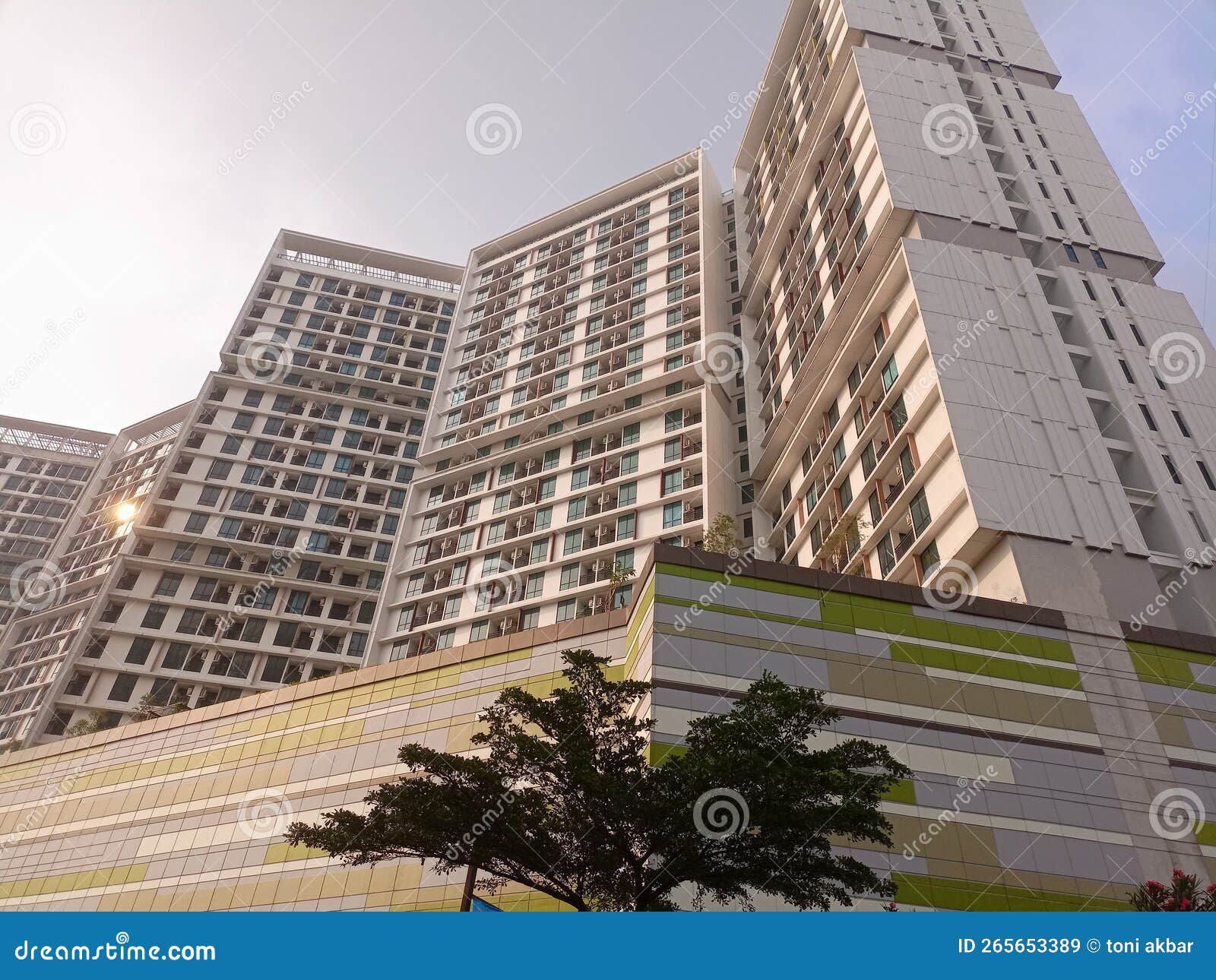 Tall skyscraper house stock image. Image of building - 265653389