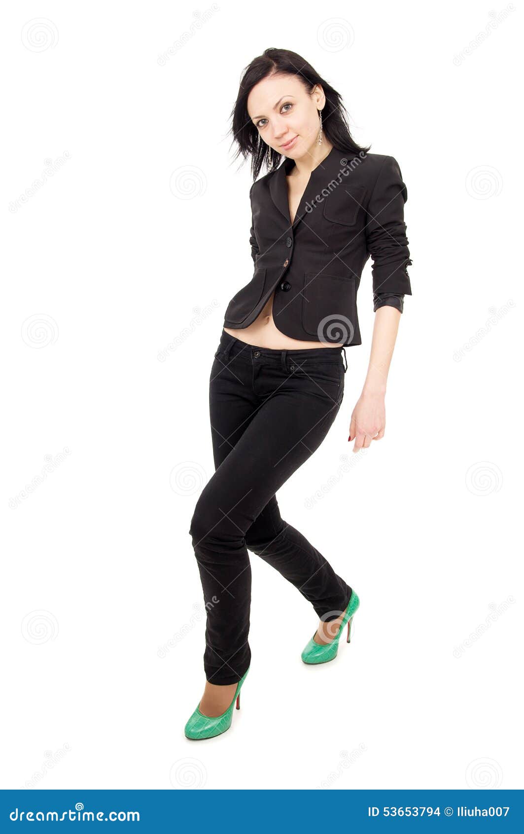 Tall slender girl stock photo. Image of happy, isolated - 53653794