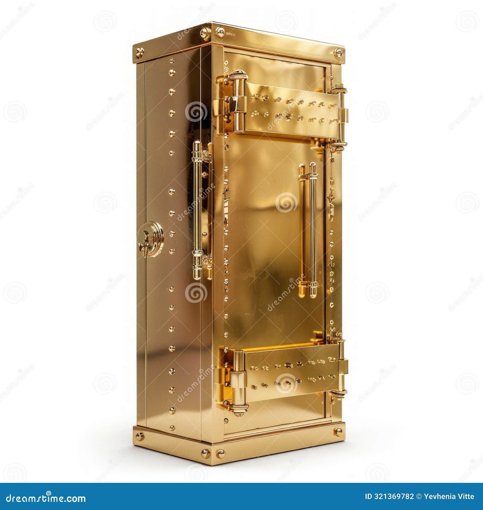 The Gold Safe Which Has Been Built In In The Build Royalty-Free ...