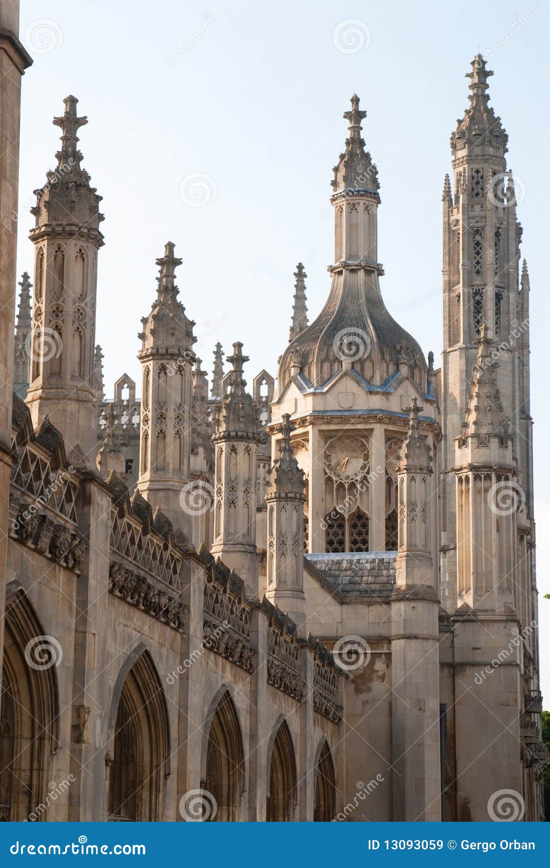 Tall Spires of King S College Stock Image - Image of learn ...