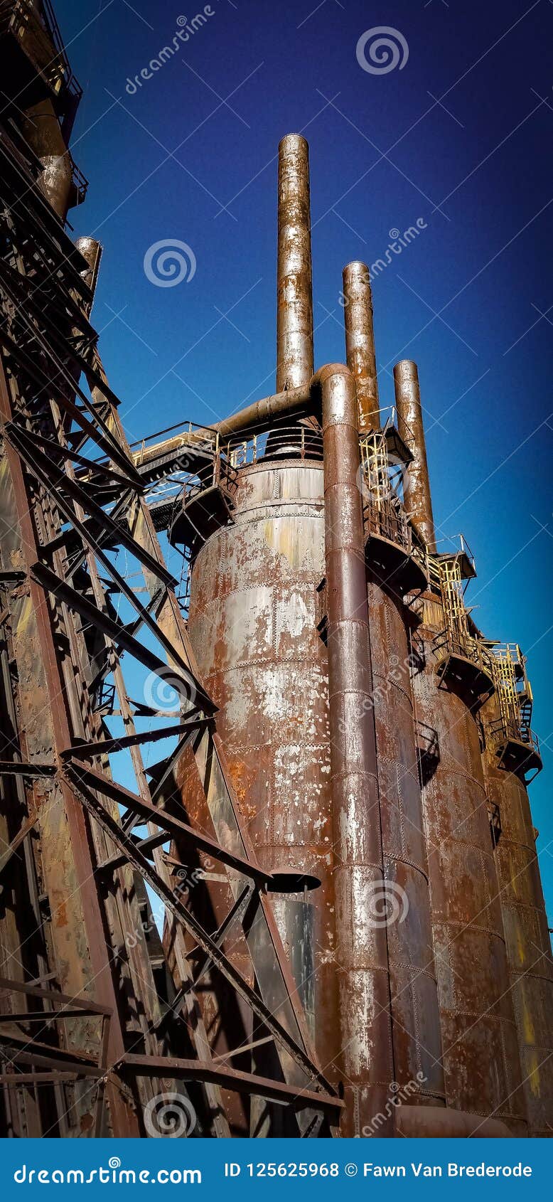 Tall Stack stock photo. Image of tall, bethlehem, rusty - 125625968