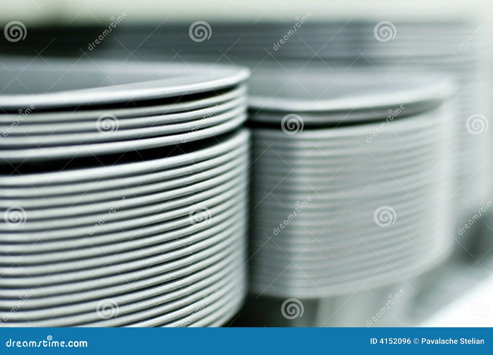 Tall Stacks of White Plates Stock Photo - Image of catering, platter ...