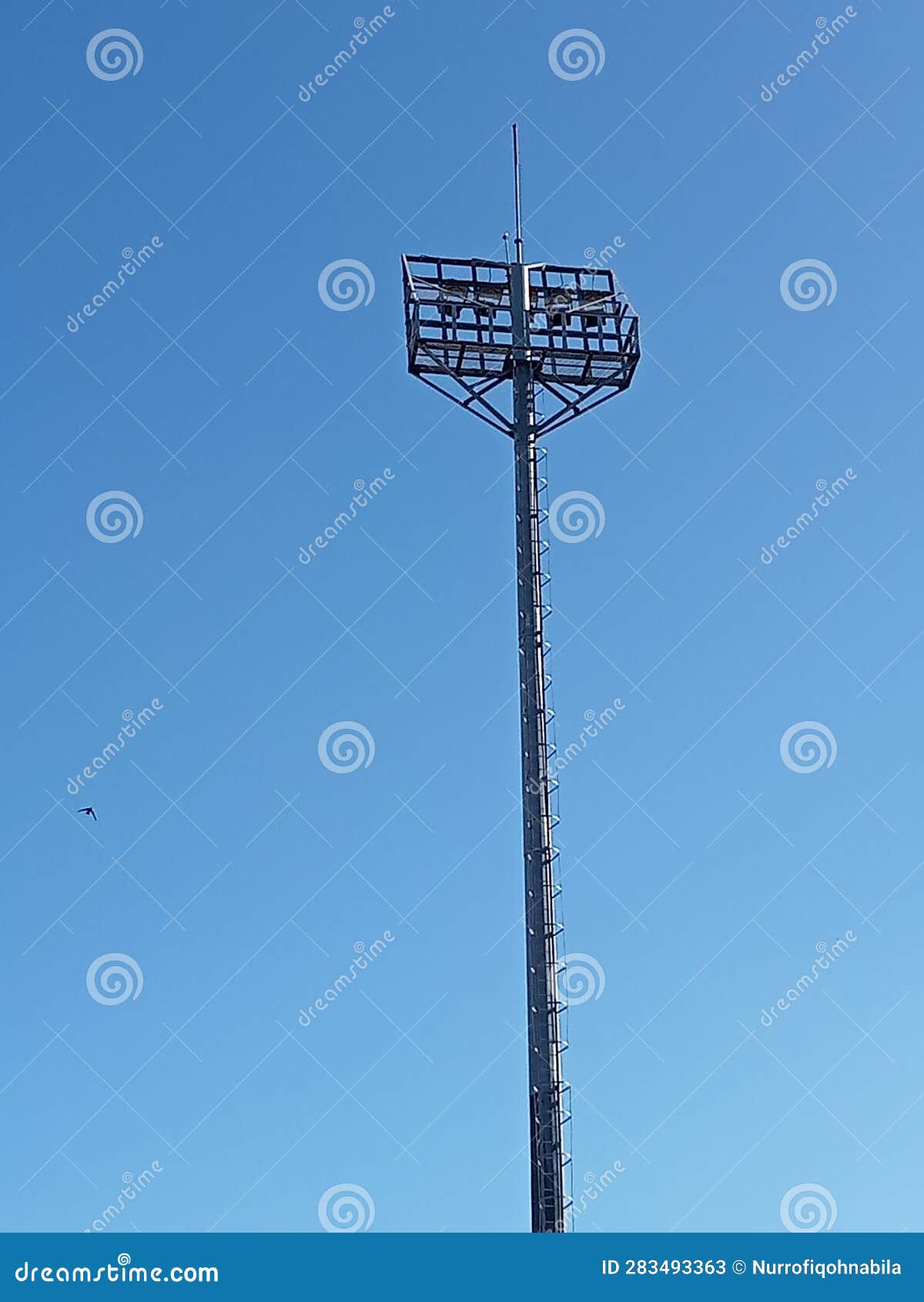 Tall Stadium Lights during the Day Stock Image - Image of tall, noon ...