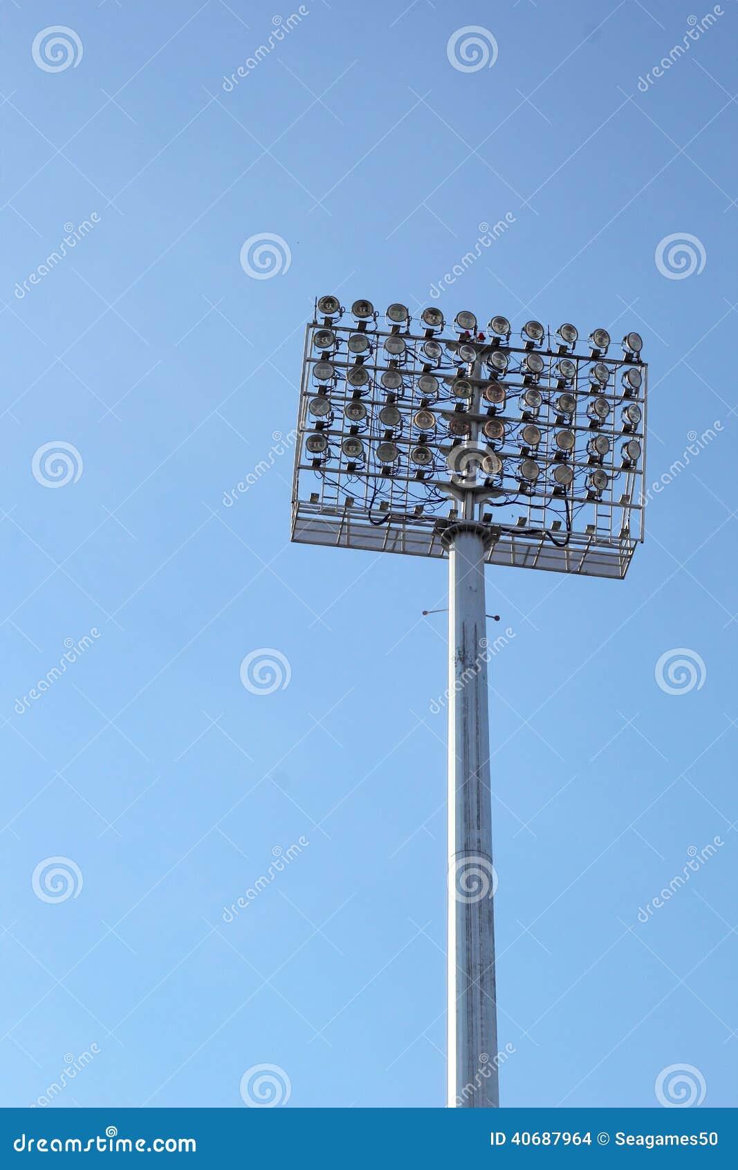 Tall Stadium Lights With Sky Stock Photography | CartoonDealer.com ...