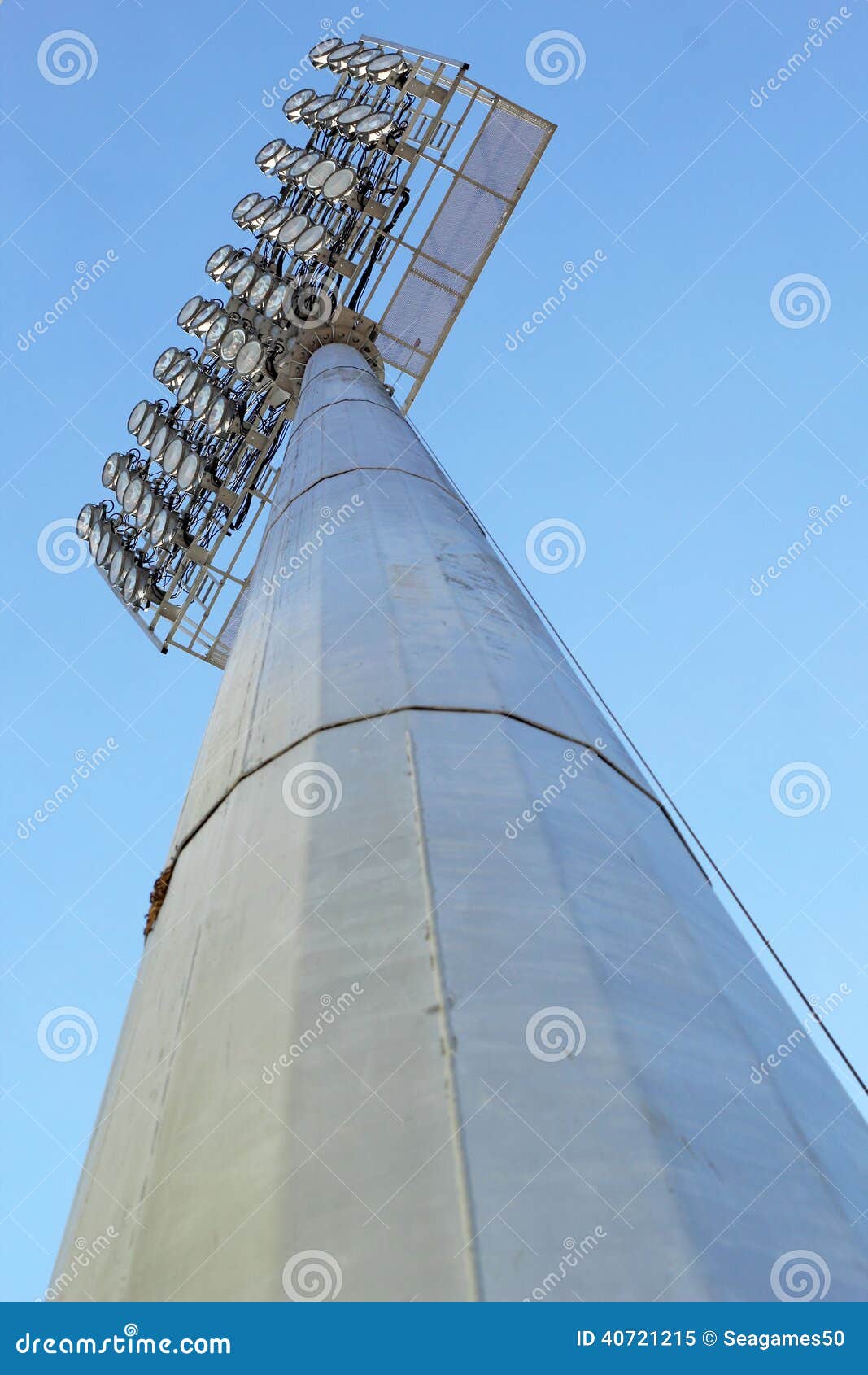 Tall Stadium Lights With Sky Stock Photography | CartoonDealer.com ...