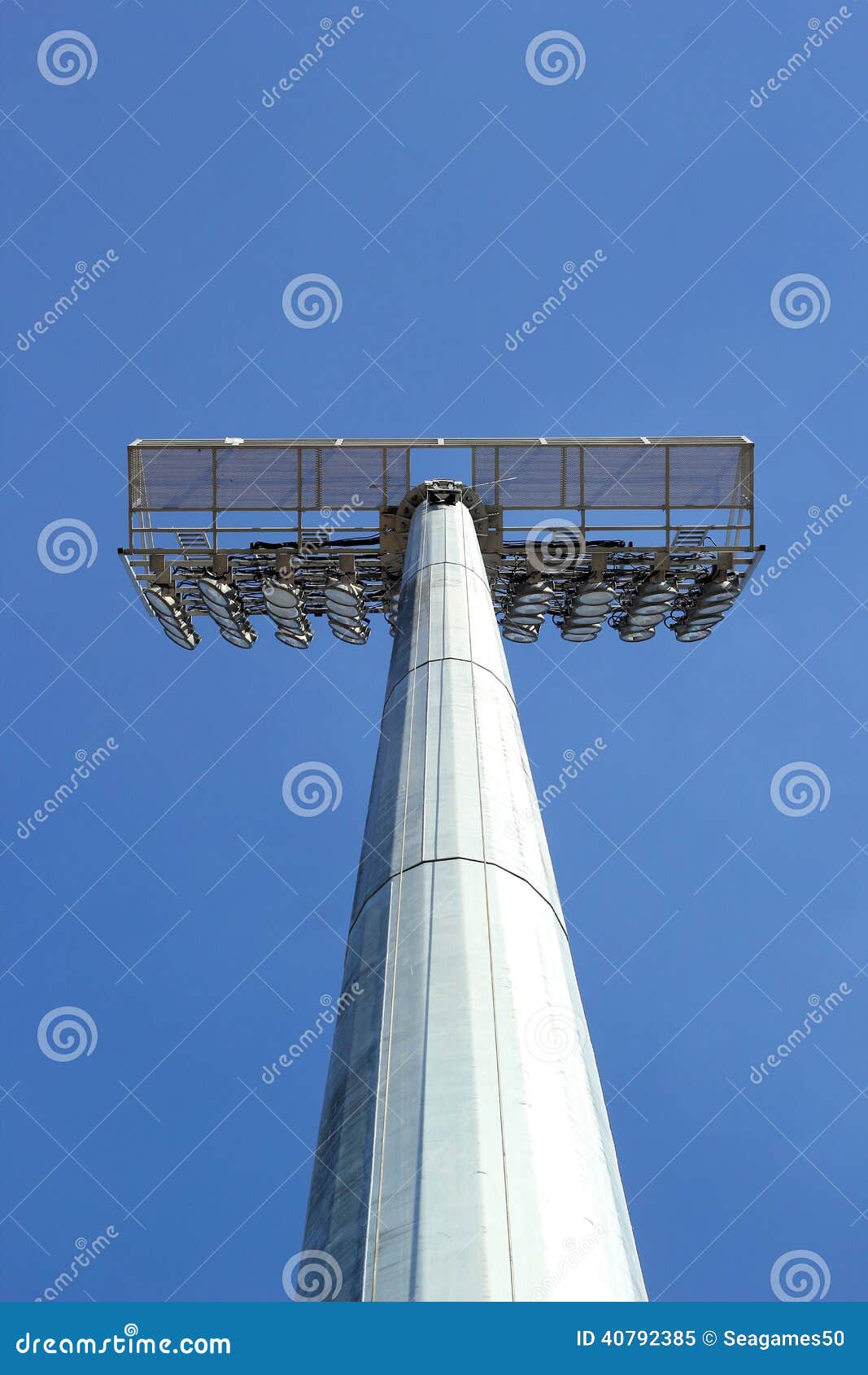 Tall Stadium Lights With Sky Stock Photography | CartoonDealer.com ...
