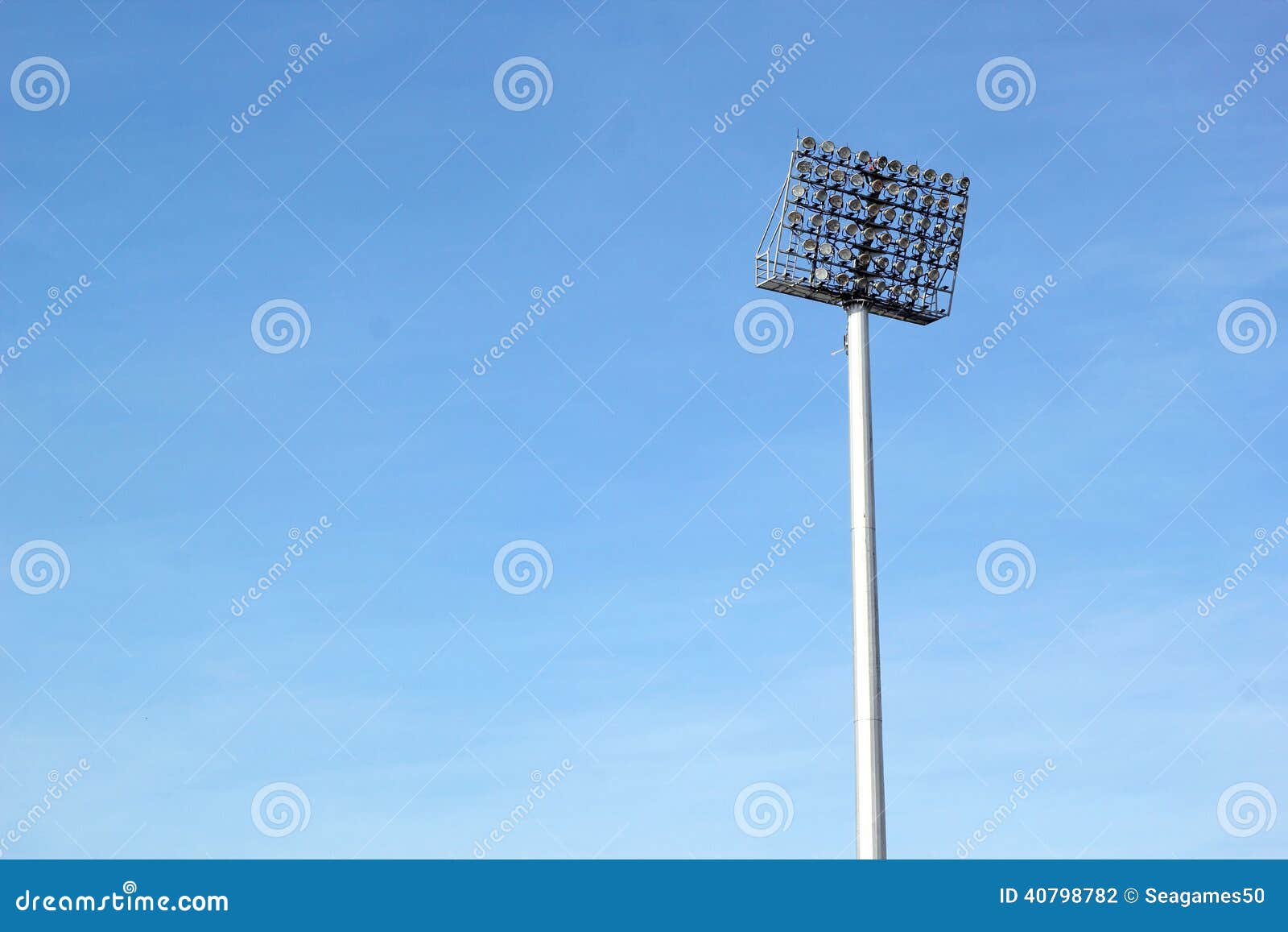 Tall Stadium Lights With Sky Stock Photography | CartoonDealer.com ...