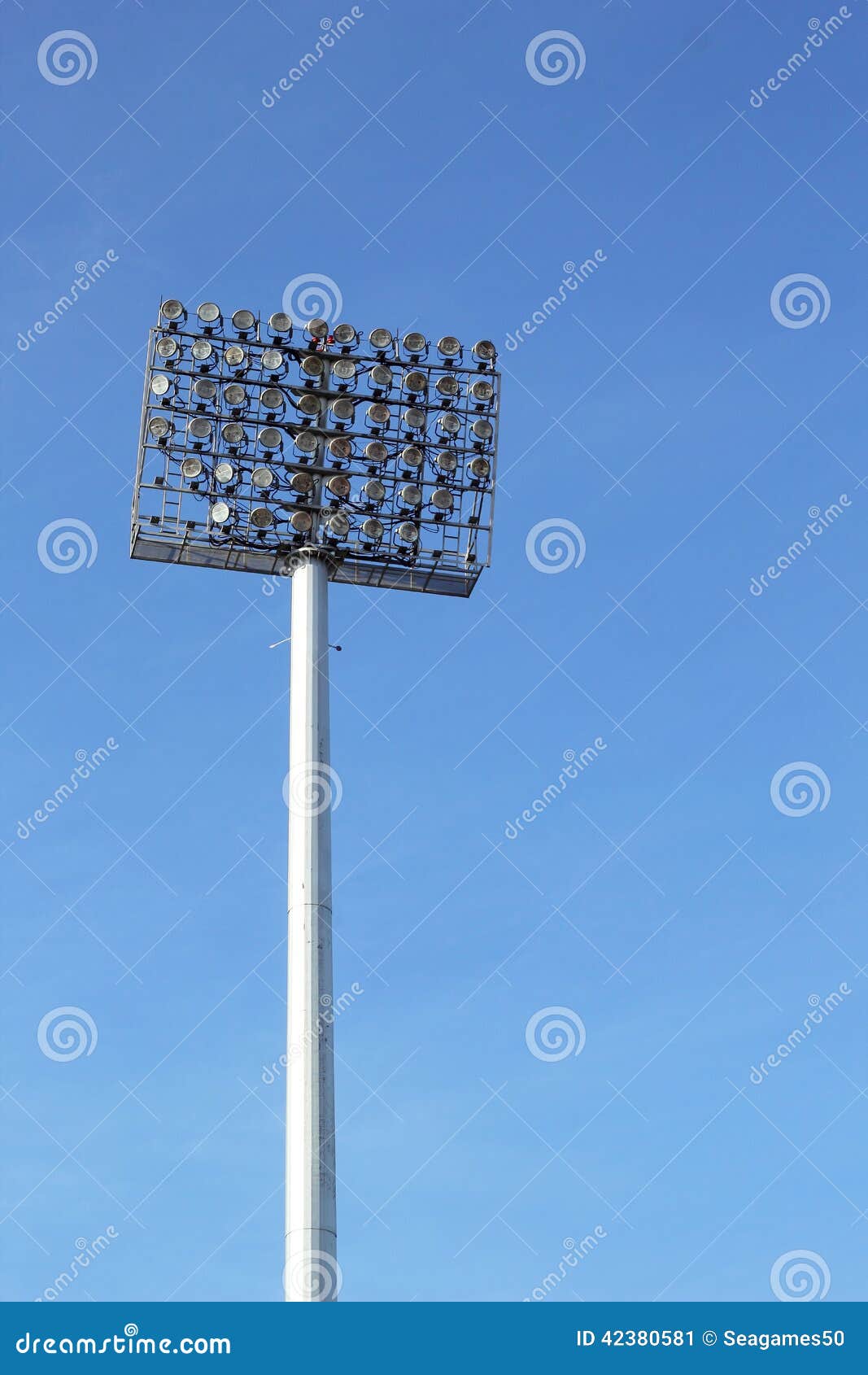 Tall Stadium Lights With Sky Stock Photography | CartoonDealer.com ...