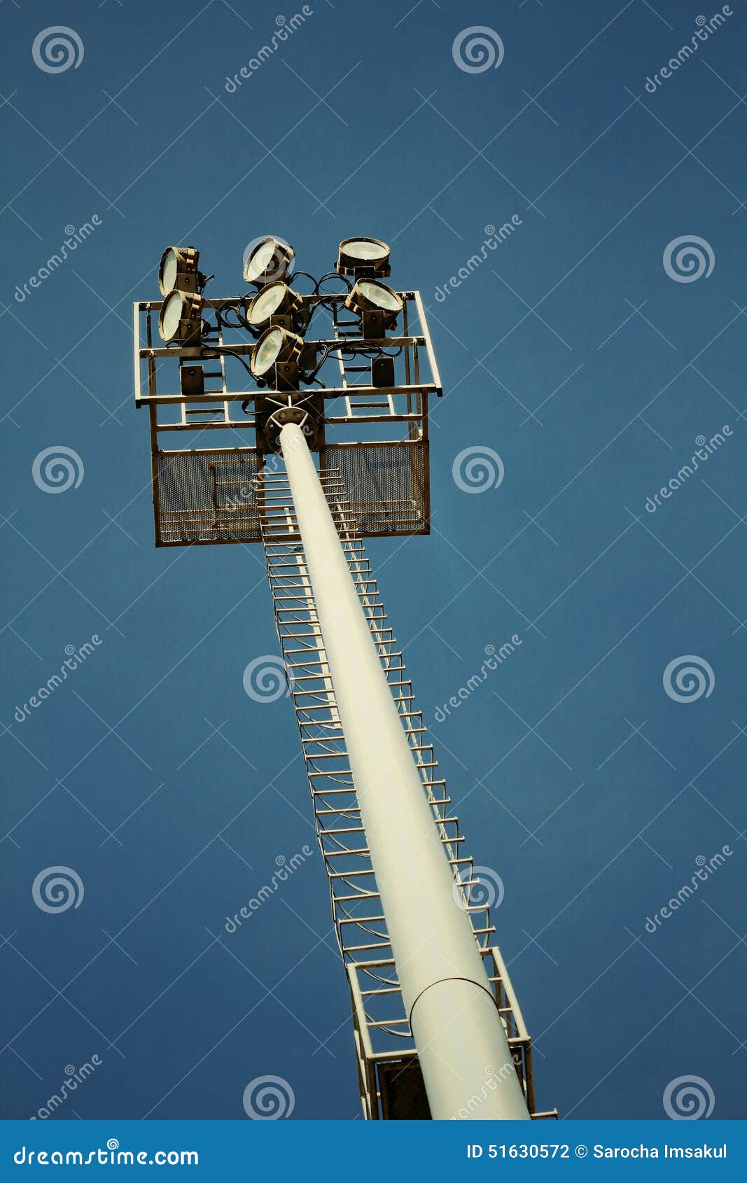 Tall Stadium Lights With Sky Stock Photography | CartoonDealer.com ...