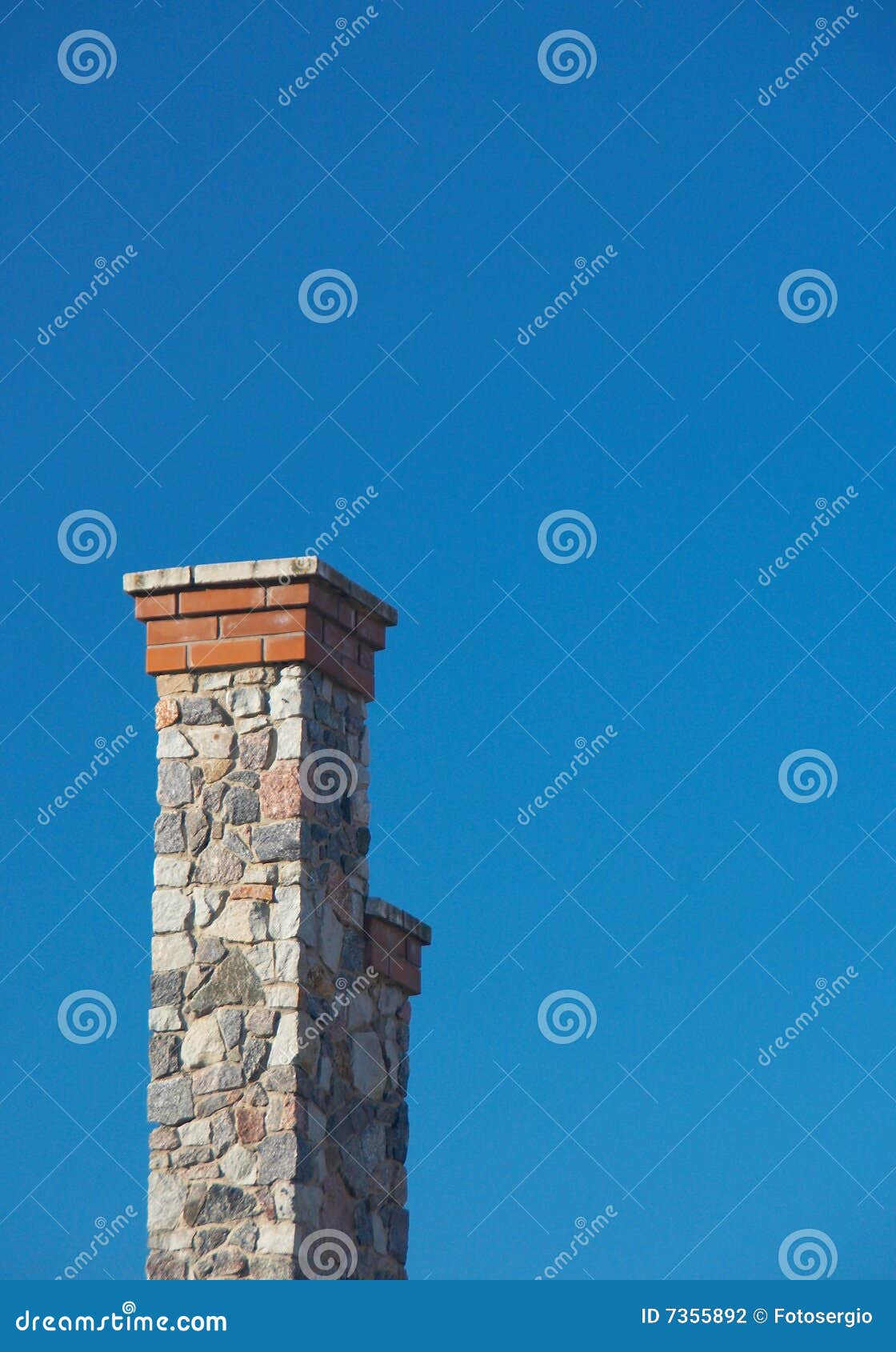 Stone Chimney Stack With Pot Stock Photo | CartoonDealer.com #209800110