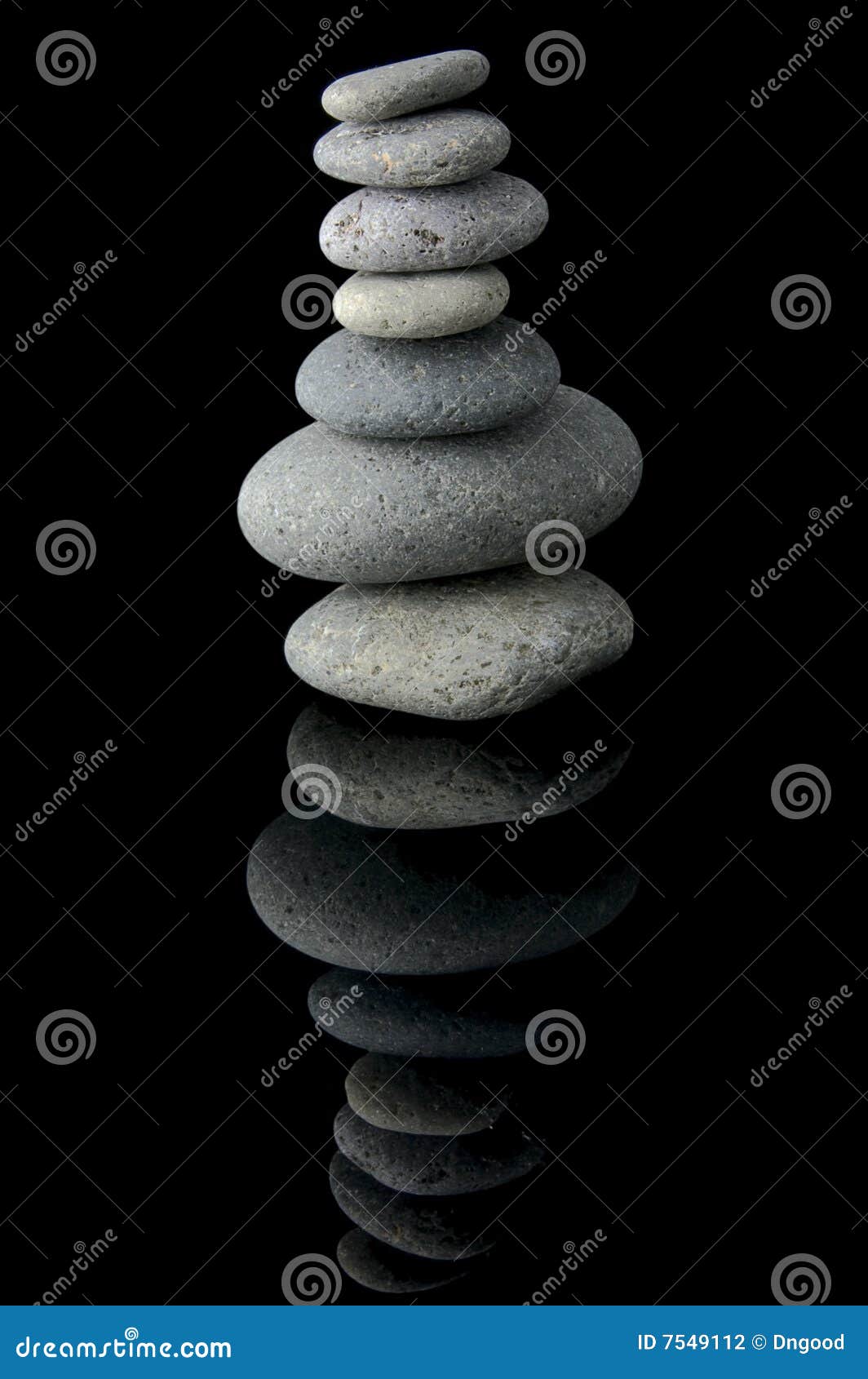 Tall Stone Stack stock photo. Image of japanese, black - 7549112