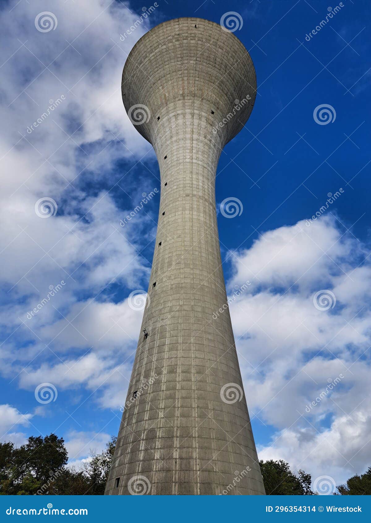 Tall Tower Constructed from Concrete and Featuring Multiple Large Walls ...