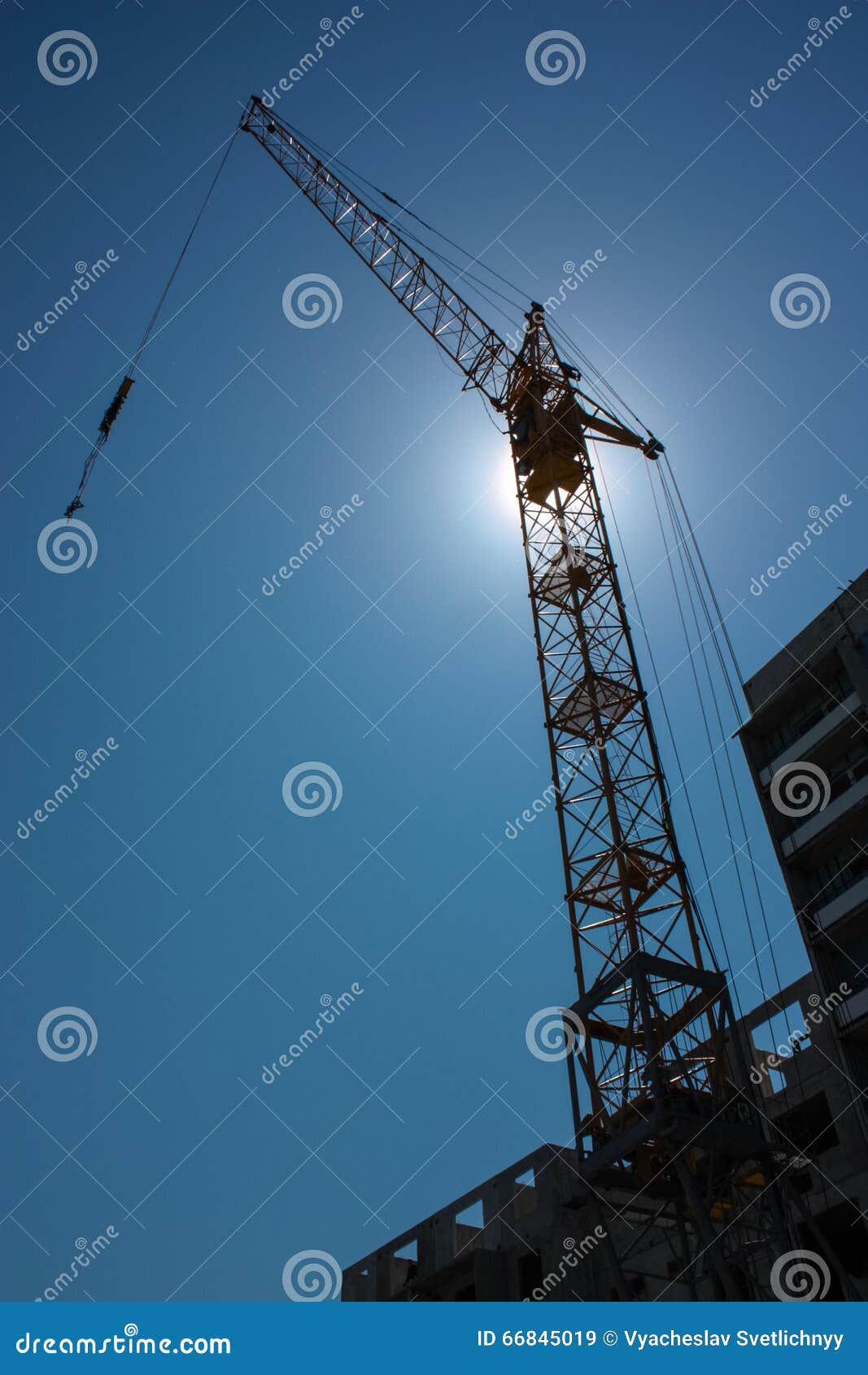 Tall Tower Crane stock image. Image of estate, high, development - 66845019