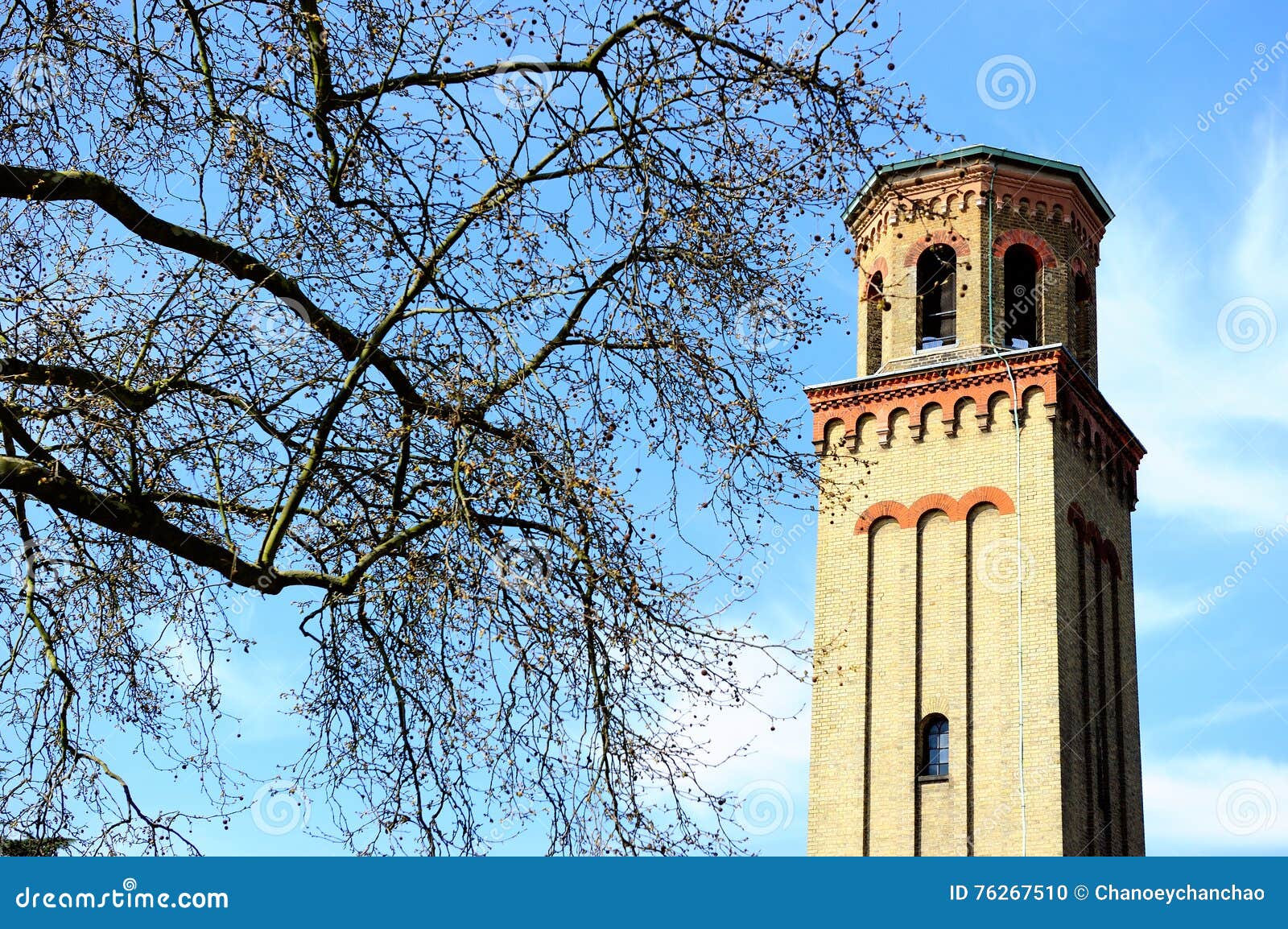Tall Tower in Kew Gardens in London, England Stock Photo - Image of ...