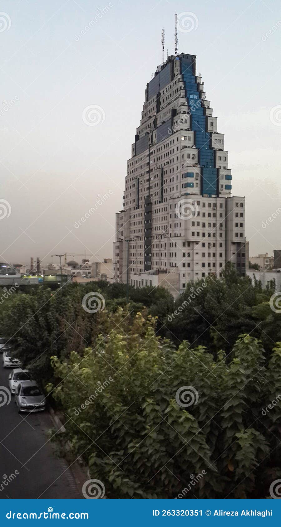 Tall Tower in the West of Tehran Stock Image - Image of neighbourhood ...