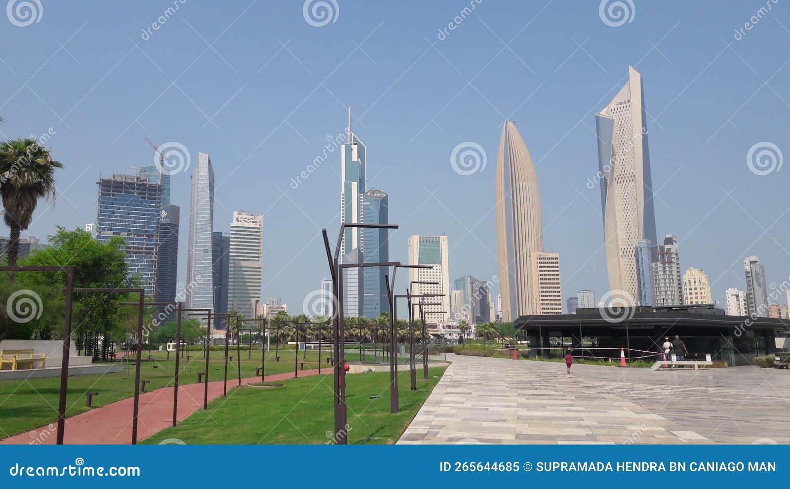 Clean Garden And Lawn Along The Walk Path Through The Typical Apartment ...