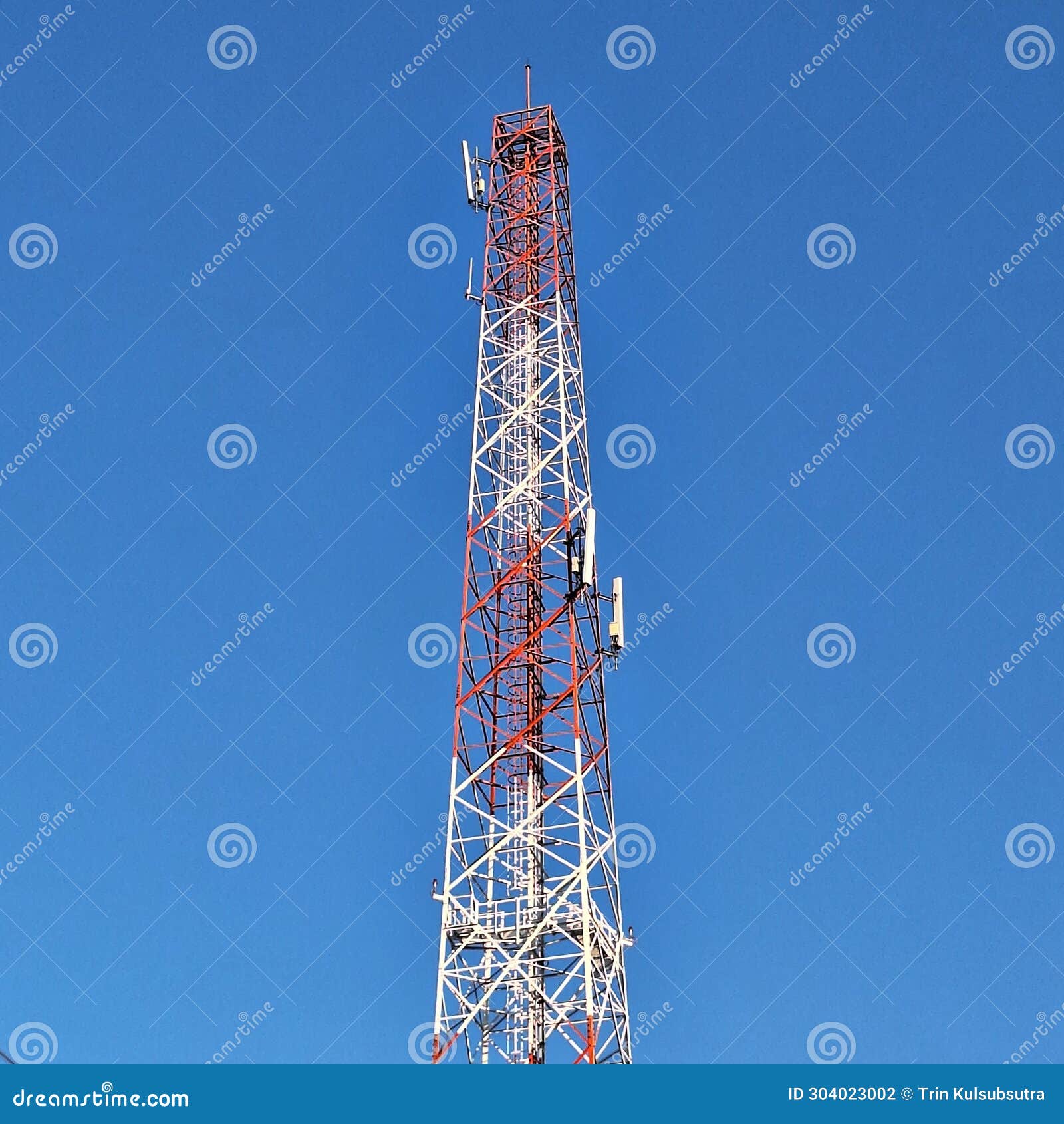 Tall Towers for Transmitting. Stock Photo - Image of global ...