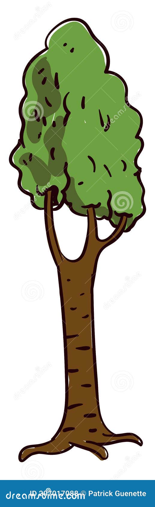 Tall Tree, Illustration, Vector Stock Vector - Illustration of ...