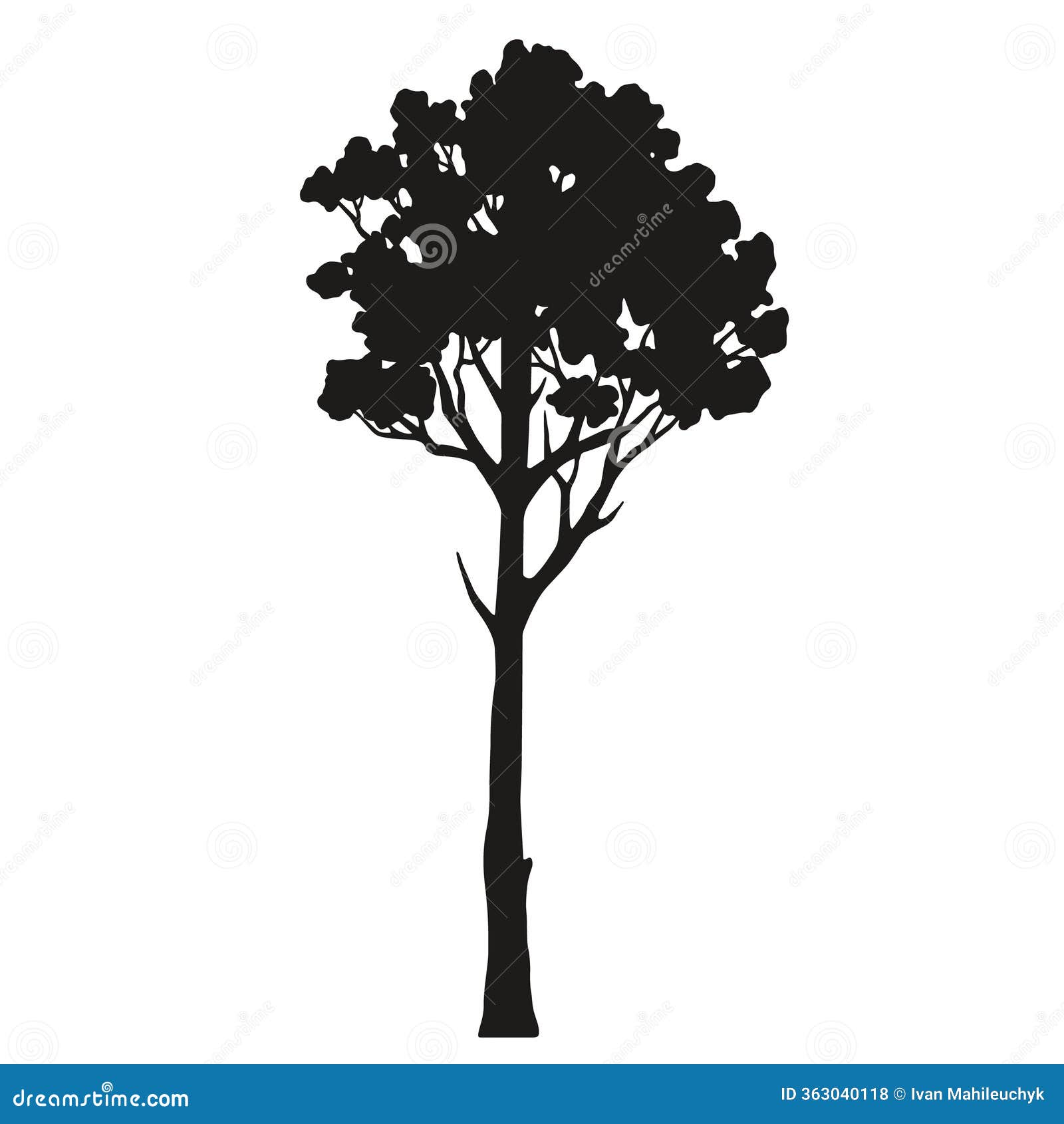 Tall Tree Vector Illustration | CartoonDealer.com #46422636