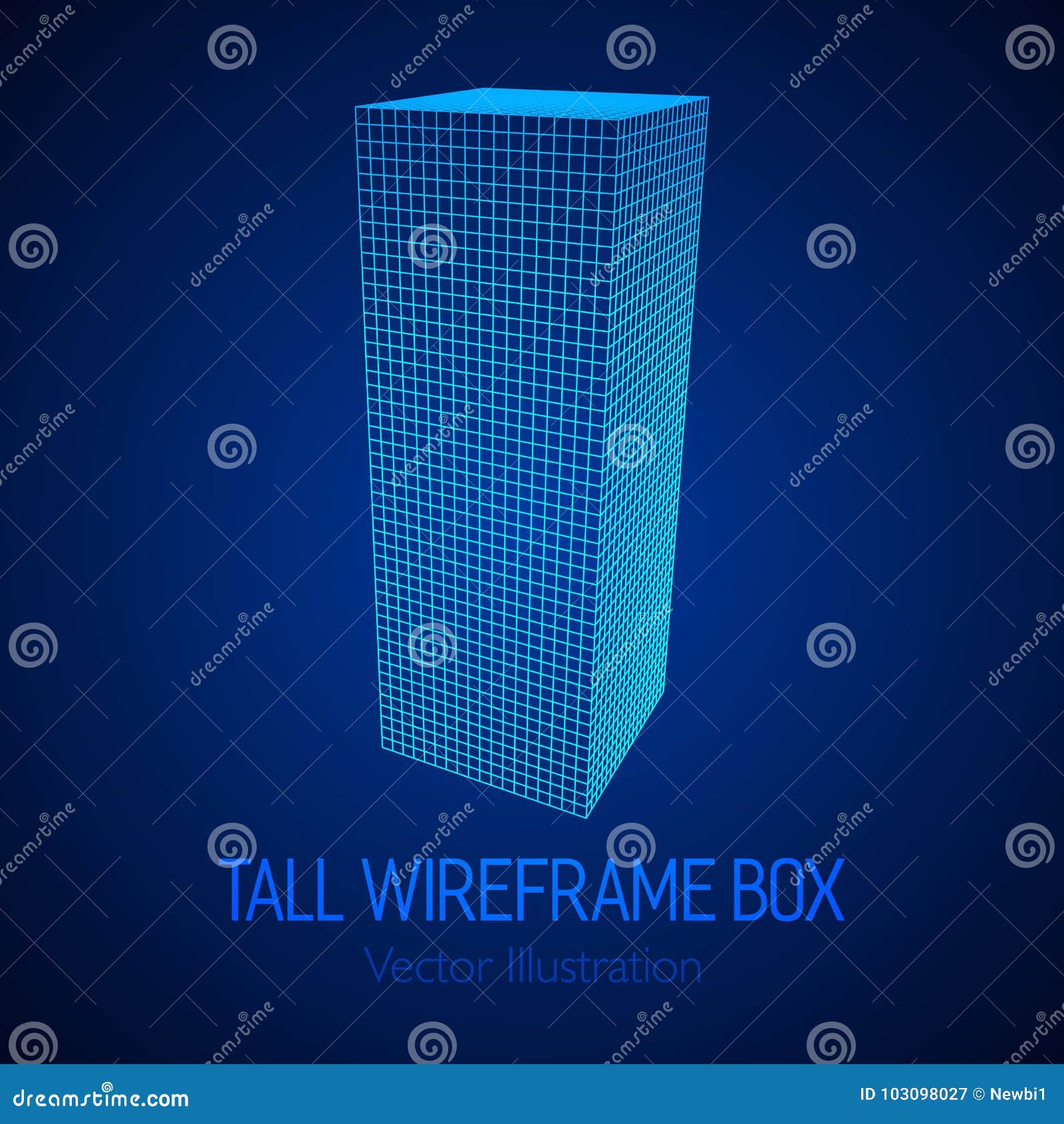 Tall Vertical Rectangle Box Stock Vector - Illustration of package ...