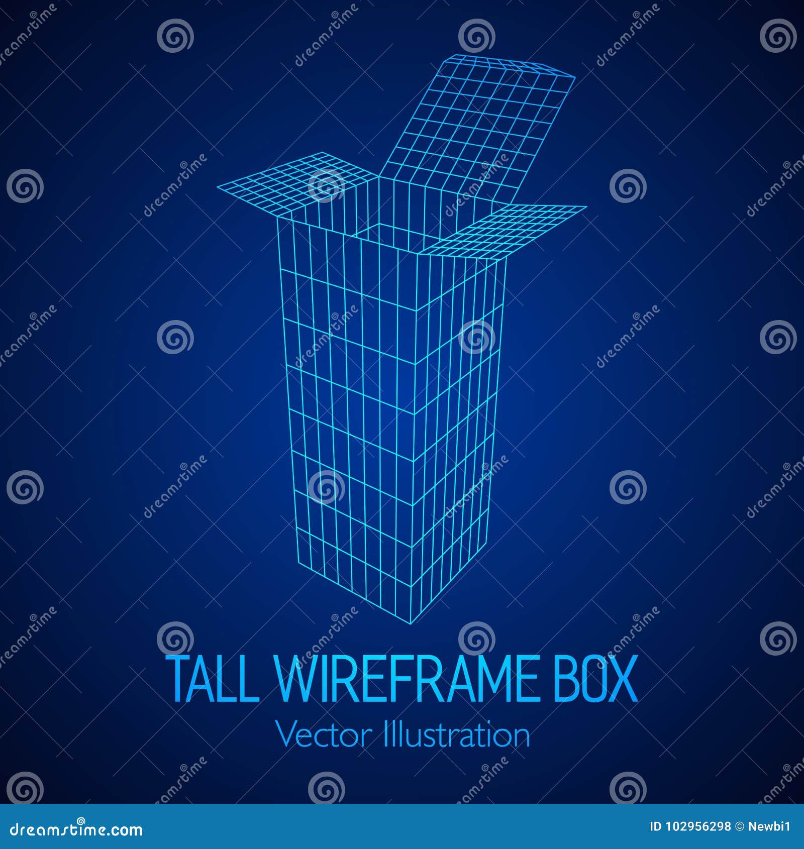 Tall Vertical Rectangle Box Stock Vector - Illustration of retail ...